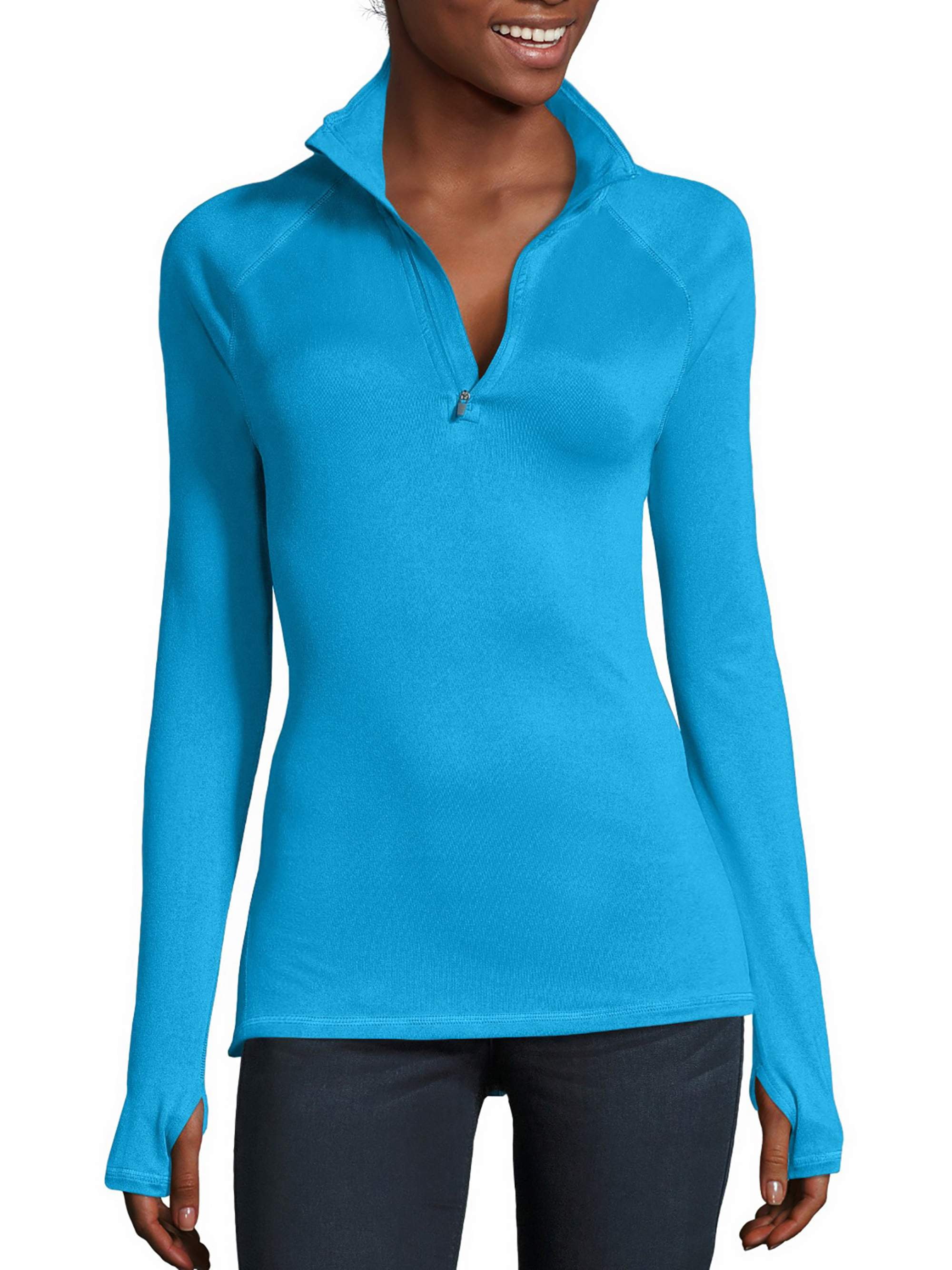 Hanes Sport Womens Quarter Zip Pullover - Walmart.com