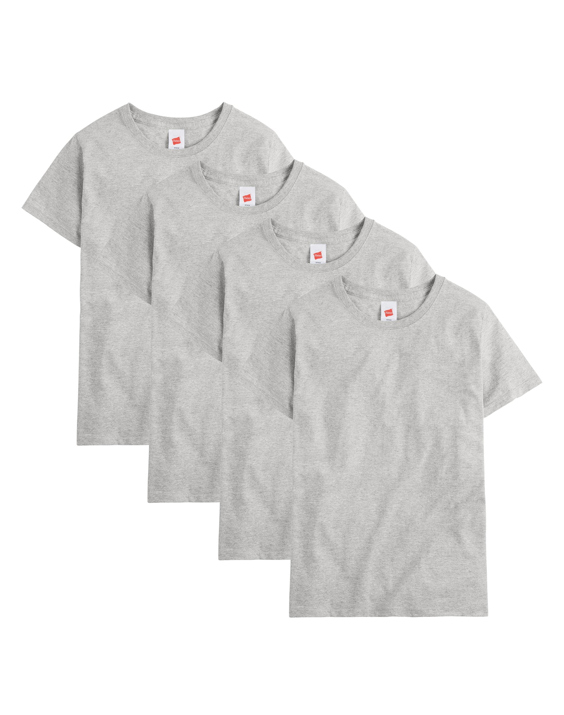 Hanes T-Shirt Essentials Men's Short Sleeve Tee Crewneck Cotton Full ...