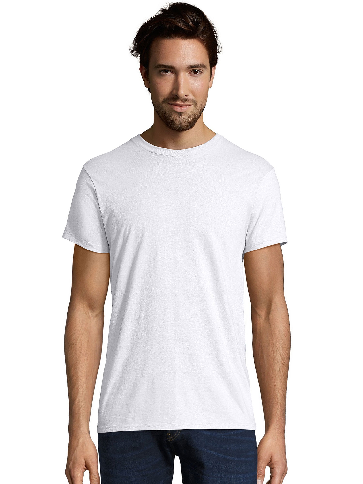 Hanes T-shirt Men's Shirts Tee Cotton Jersey Light Weight Short Sleeve Nano-T Crewneck - Walmart.com