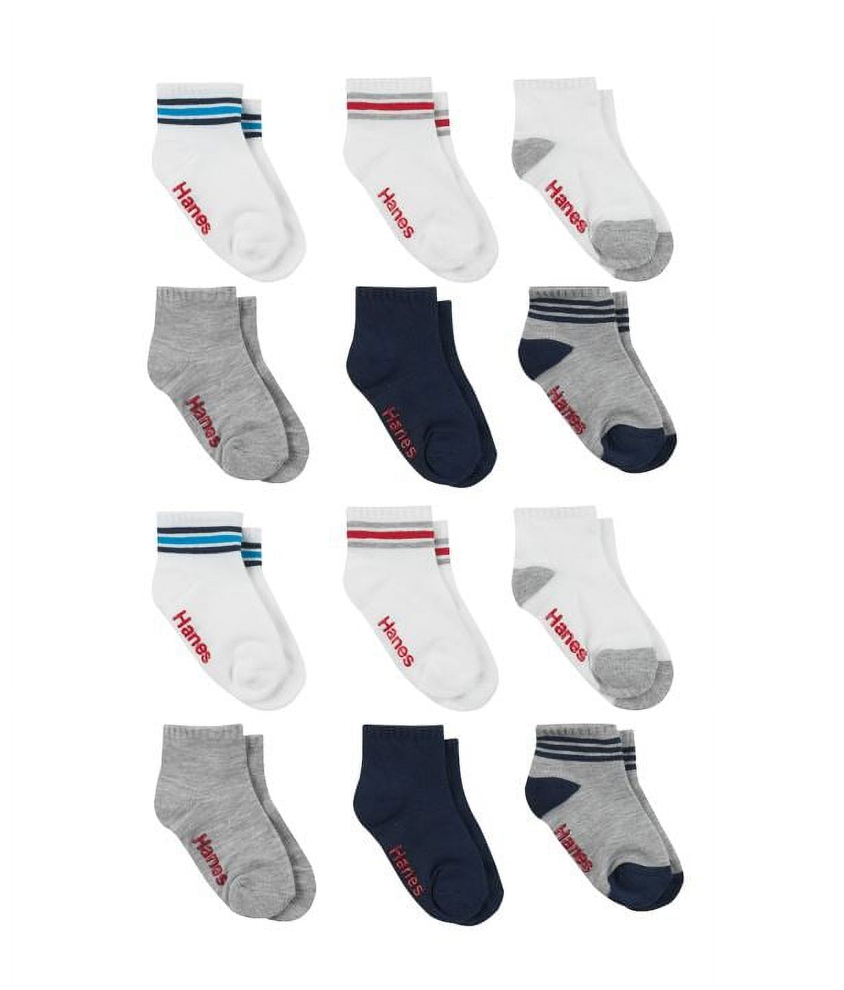 Hanes Toddler Boy Ankle Socks, 12 Pack, Sizes 6M-5T - Walmart.com