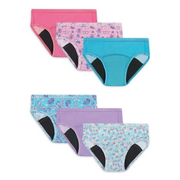 Fruit of the Loom Toddler Girl Potty Trainers Brief Underwear, 6-Pack ...