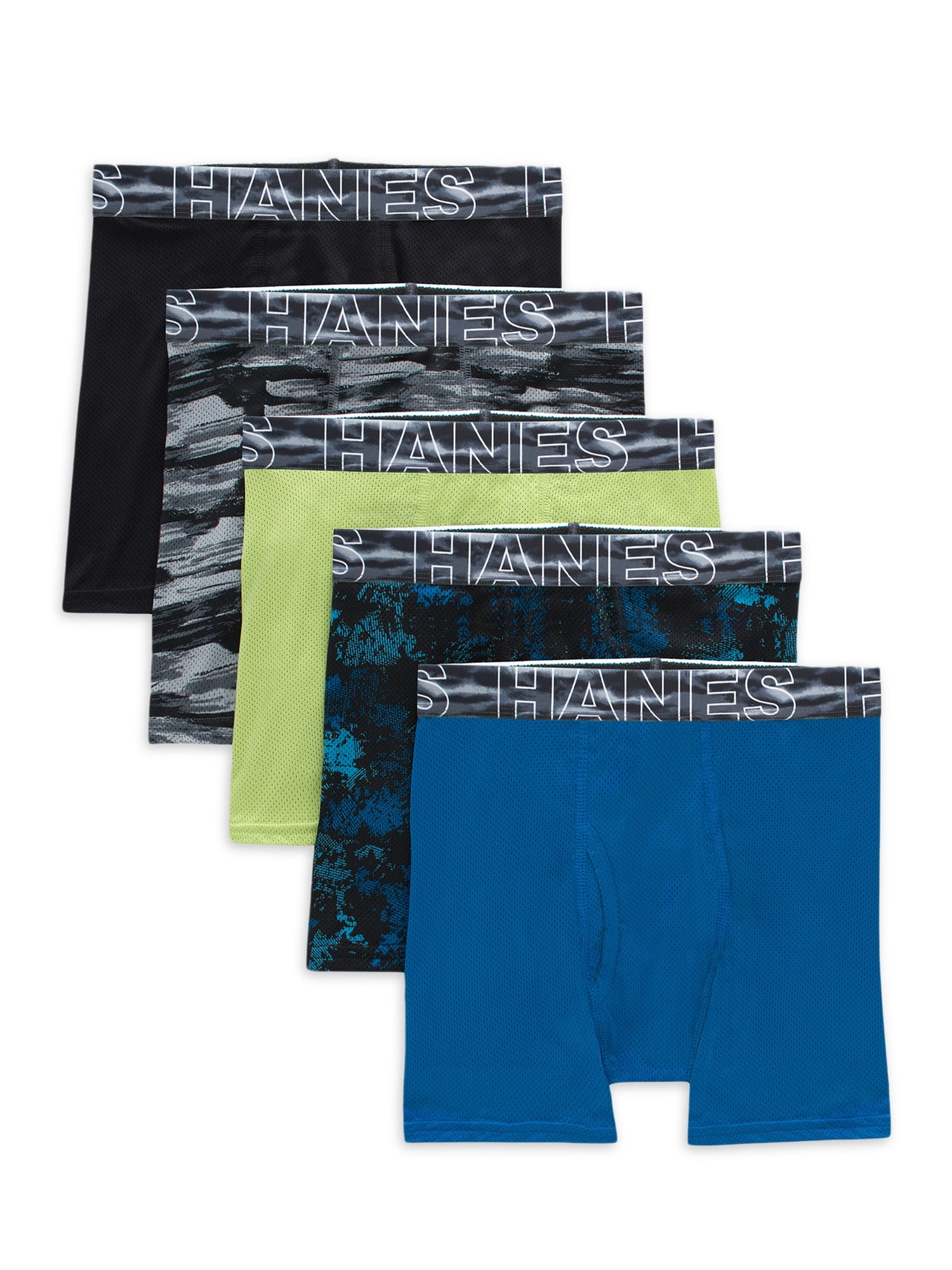 Hanes Tween X-Temp Performance Mesh Boxer Briefs (Boys), 5-Pack ...