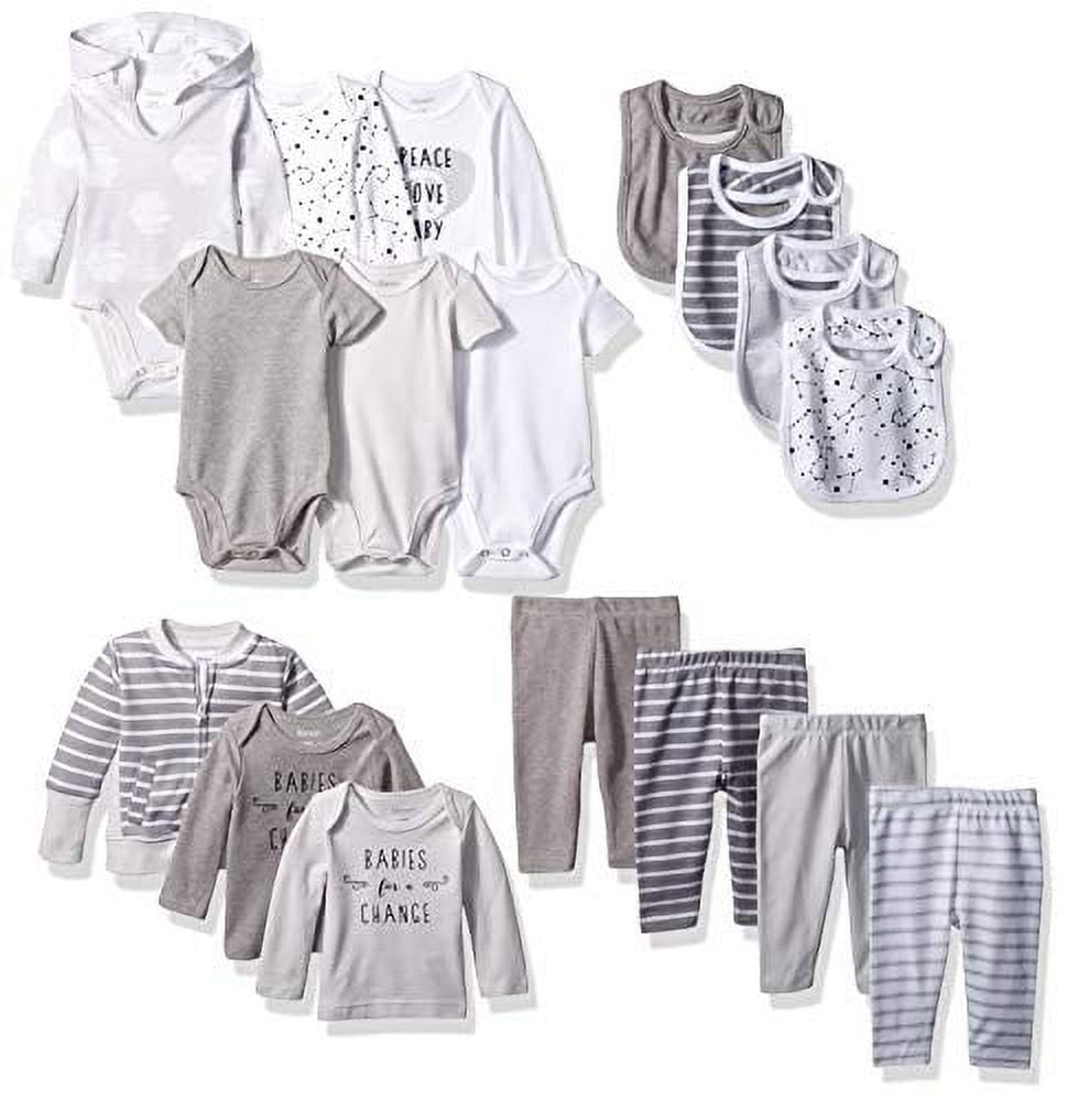 Hanes Ultimate Baby Flexy-17 Piece Cool Weather Essentials Set - Gray ...