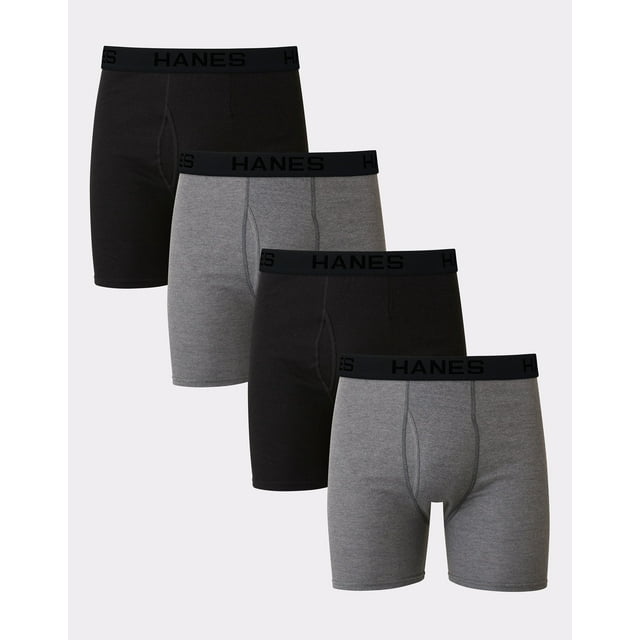 Hanes Ultimate Big Men's Long Leg Underwear, Flex Comfort, 4-Pack Boxer ... Hanes Ultimate Big Men's Long Leg Underwear, Flex Comfort, 4-Pack Boxer ...