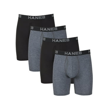 Hanes Men's Super Value Pack Black/Grey Boxer Briefs, 10 Pack - Walmart.com