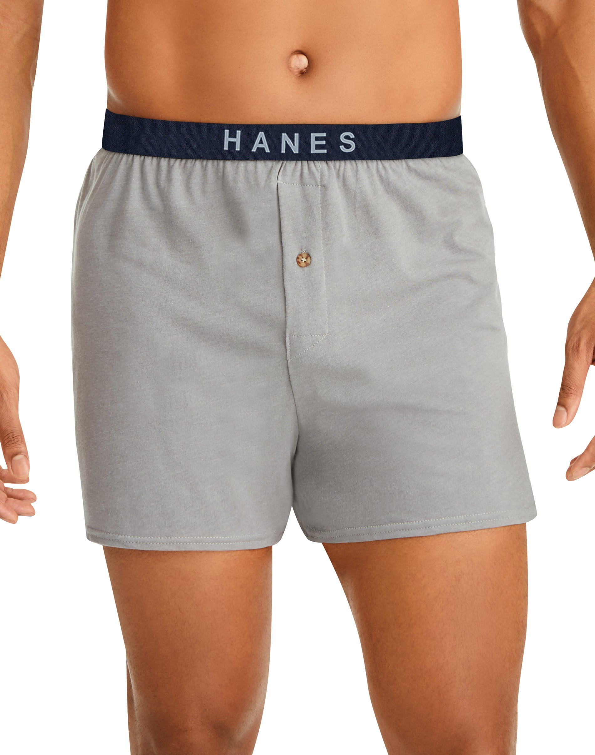 Hanes Mens Knit Boxers 5 Pack Tagless Comfortsoft With Comfort Flex
