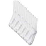 Hanes Ultimate Men's 6-Pack Comfortable Cushion Crew Socks, White/Grey ...