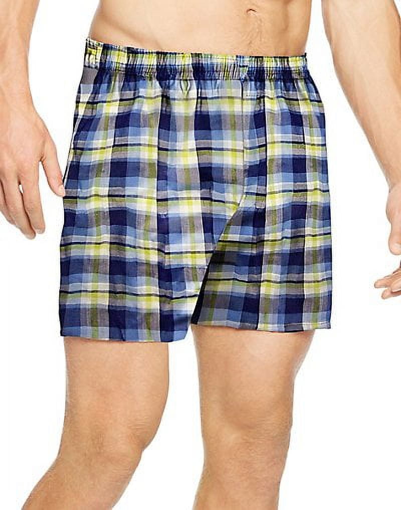 Hanes Ultimate Men's Plaid Boxers 3-Pack - Walmart.com