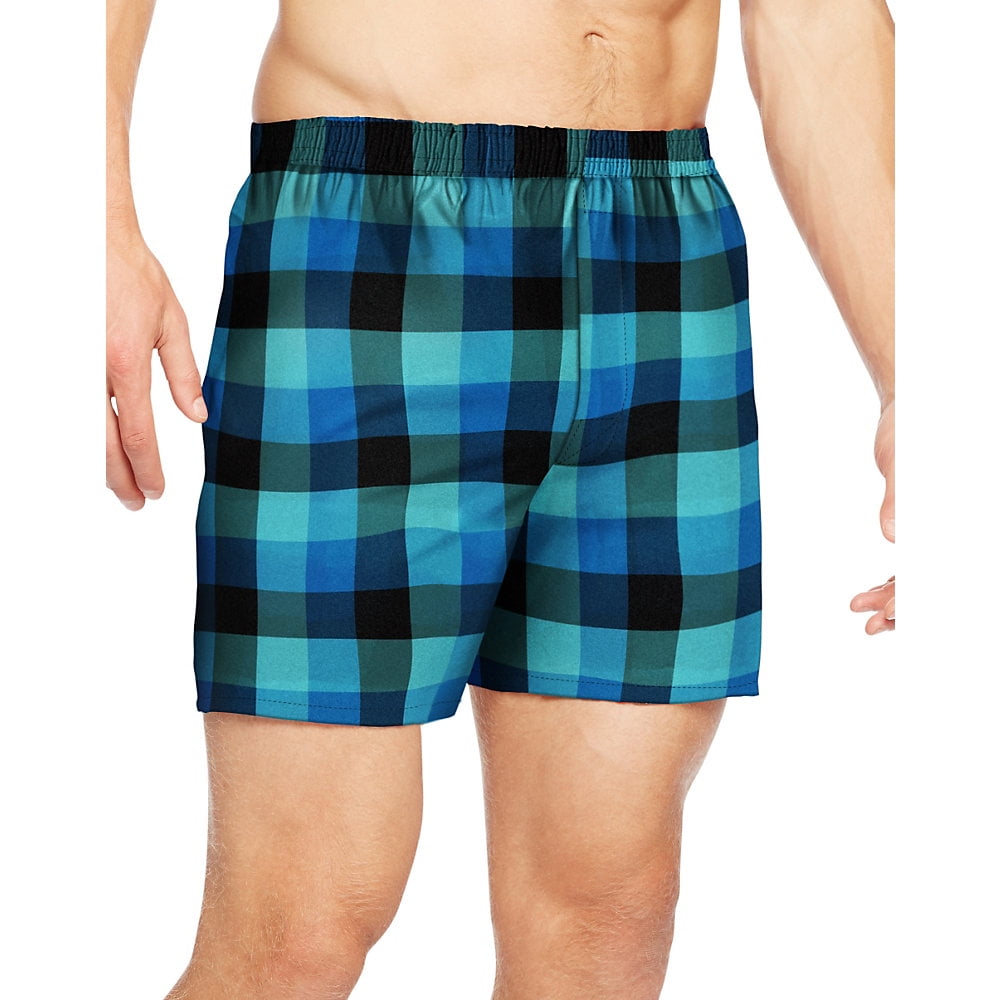 Hanes Ultimate Men's Plaid Boxers 3-Pack - Walmart.com