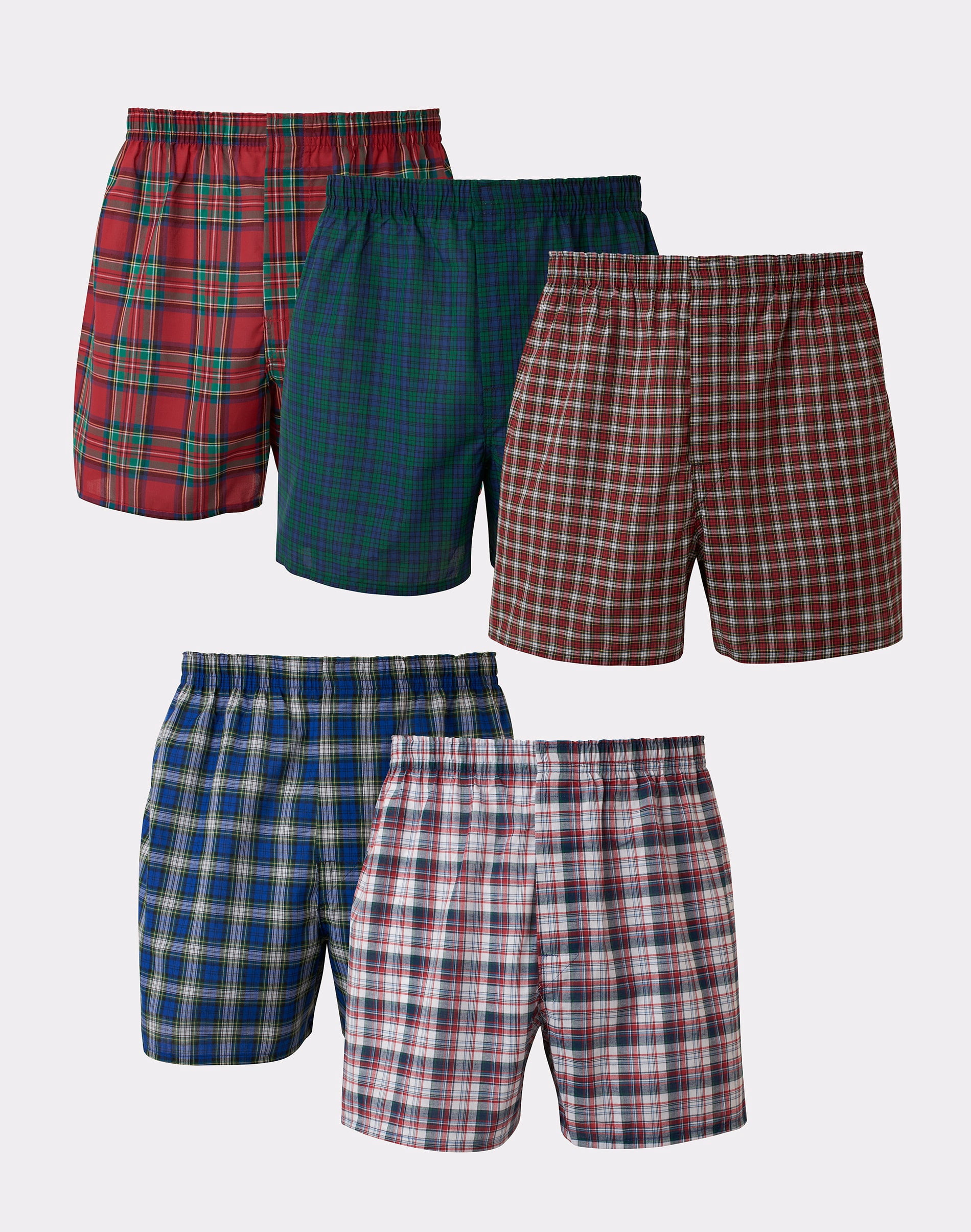 Hanes Men's Cool Underwear, Comfort Flex Waistband, Tartan Boxers ...