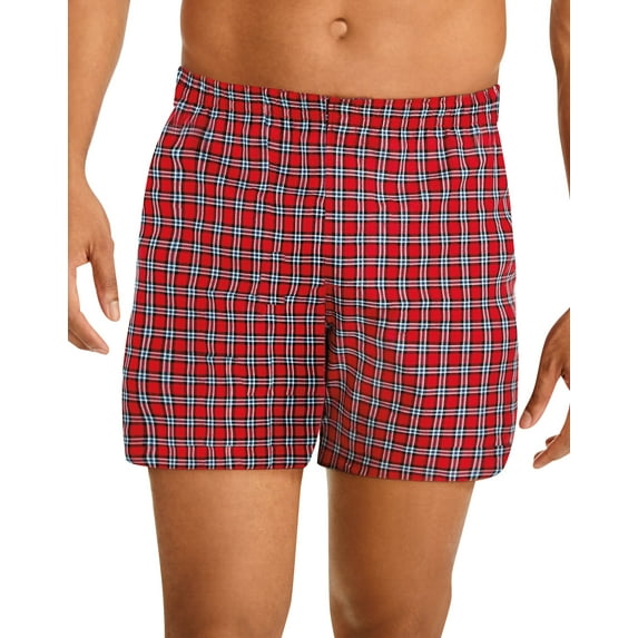 Hanes Men's Cool Underwear, Comfort Flex Waistband, Tartan Boxers ...