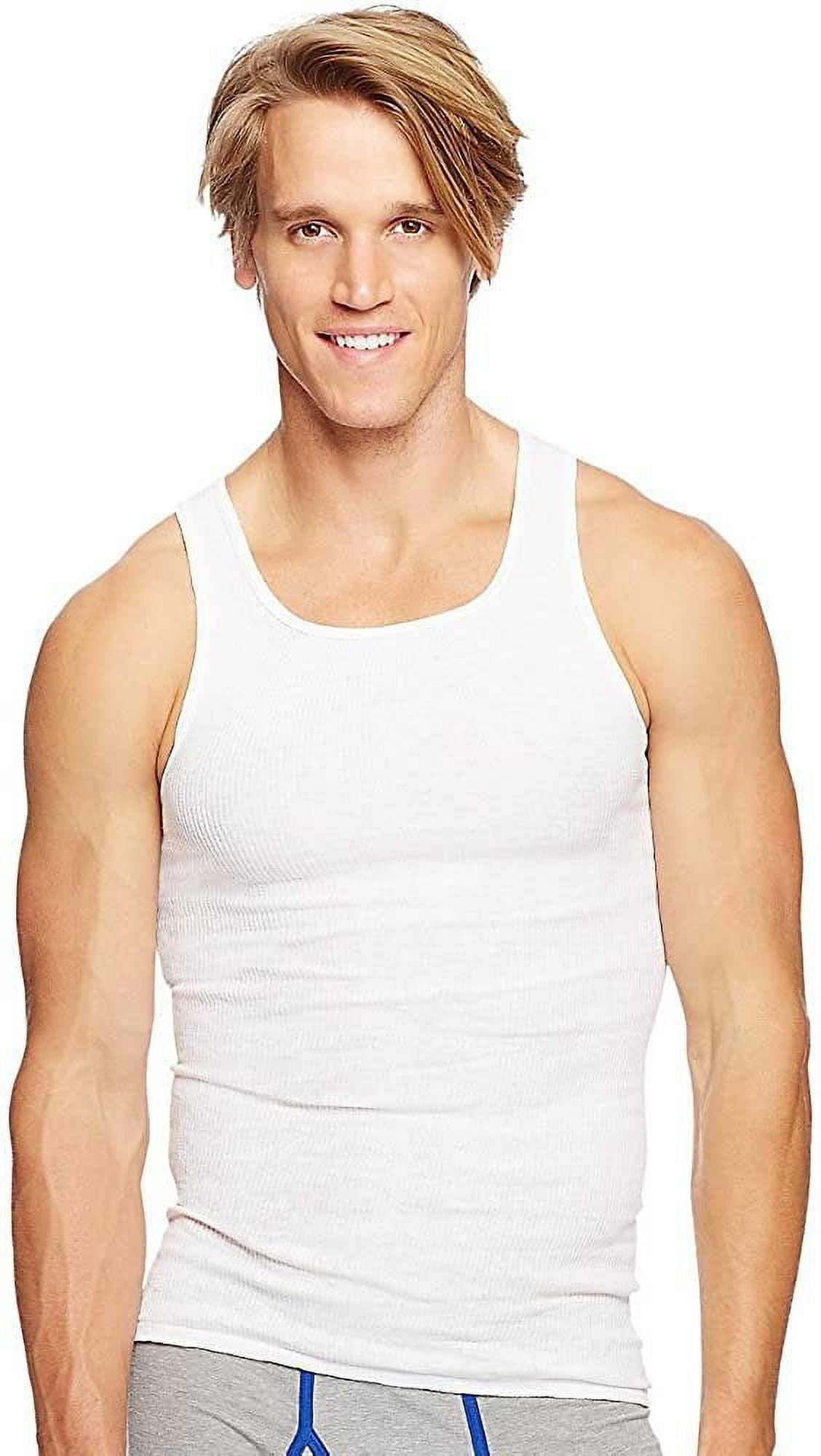 Hanes Ultimate Men's Tagless Tank-Multiple Packs and Colors, Assorted-3 ...