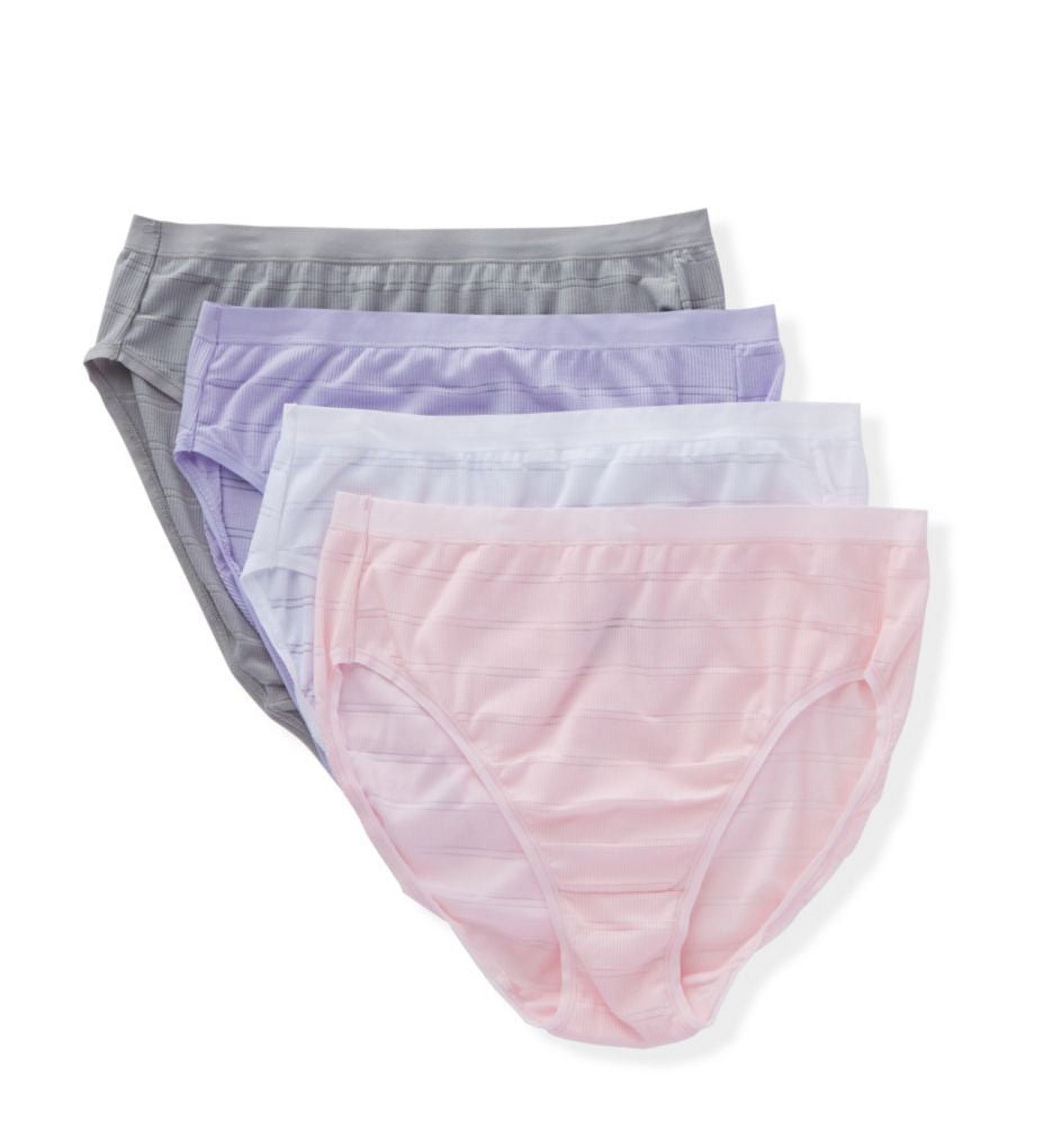 Hanes Ultimate Women's Hi-Cut Panties, Breathable Comfort Flex Fit, 4 ...