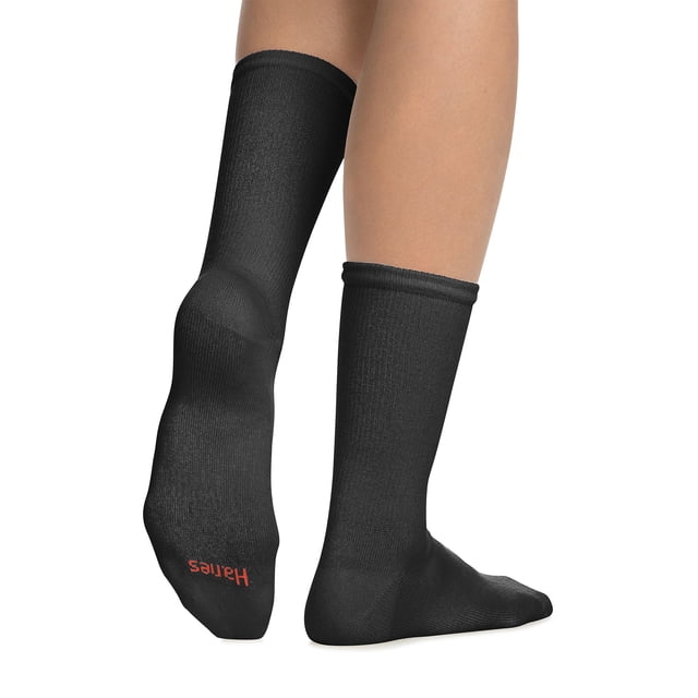 Hanes Ultimate Women's Cushioned Crew Socks, Cool Comfort Moisture ...