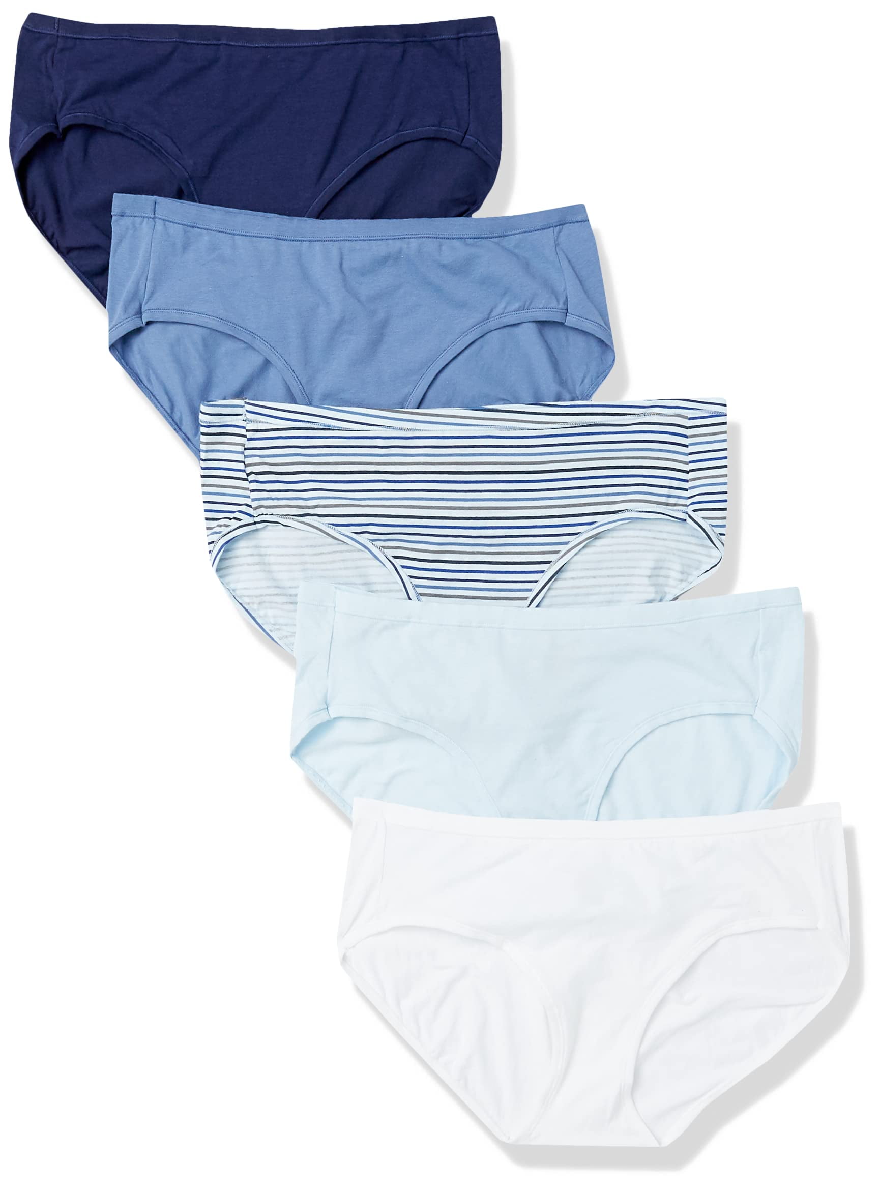 Hanes Ultimate Women’s Hipster Panty, 5-Pack, Cotton, Stretchy ...
