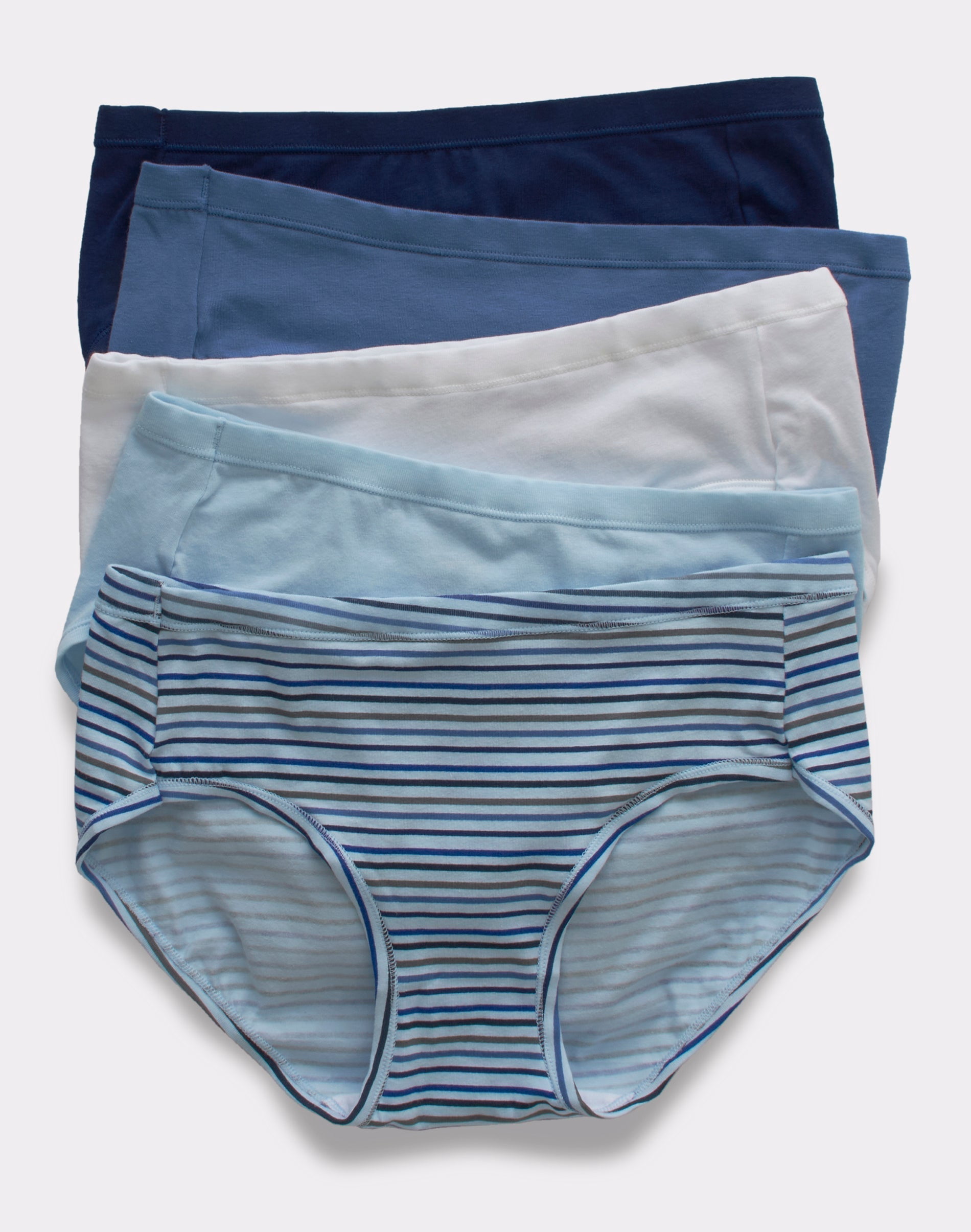 Hanes Women's Hipster Underwear 5-Pack Soft Stretchy Moisture-Wicking ...