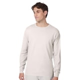 Hanes Unisex Beefy-T Long Sleeve T-Shirt, Crewneck Tee Shirts 100% Ring ...