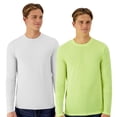 Hanes Unisex Cool DRI Cotton Touch Long Sleeve T-Shirt 100% Ring-spun ...