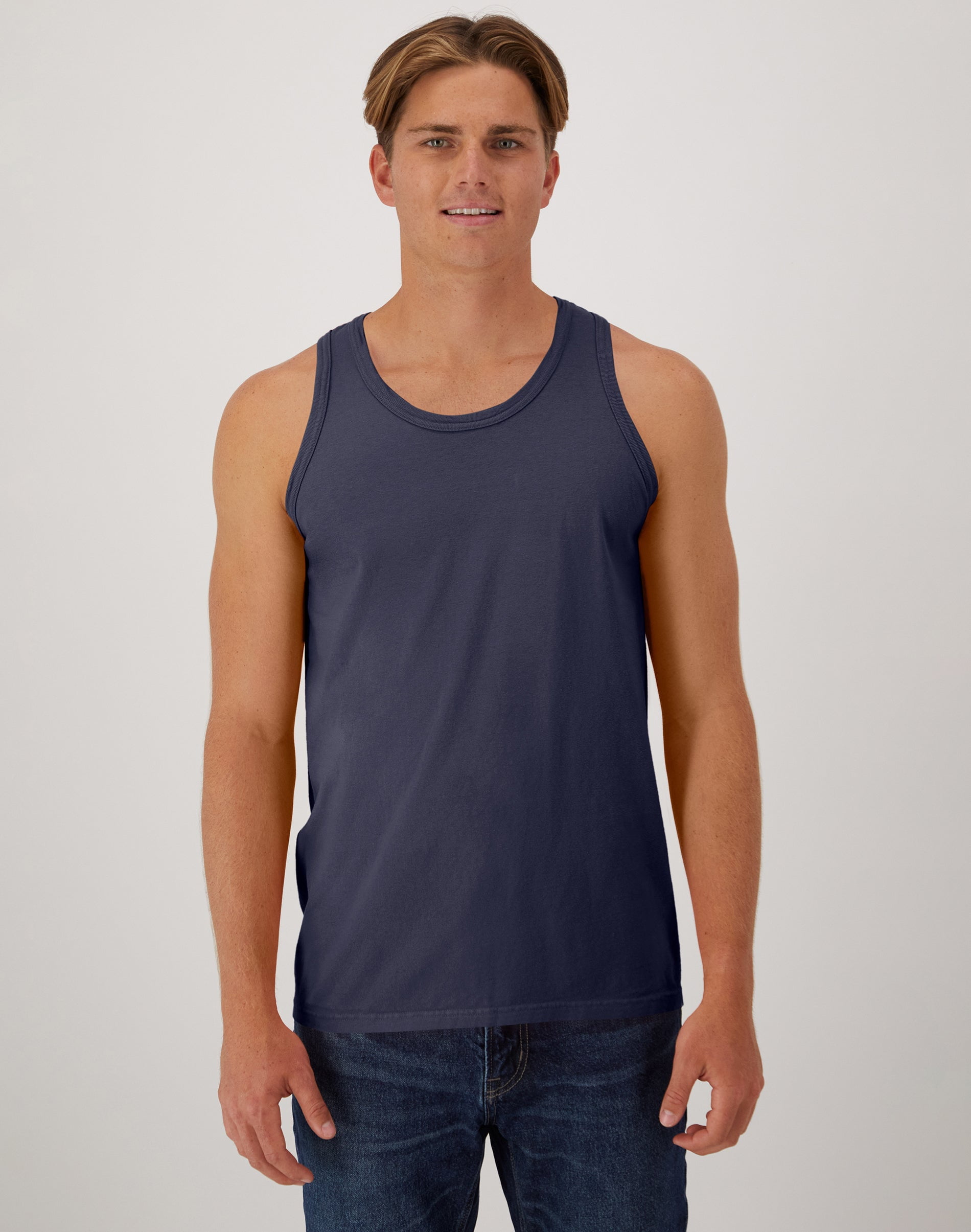 Hanes Unisex Garment Dyed Cotton Tank Anchor Slate 3XL - Walmart.com
