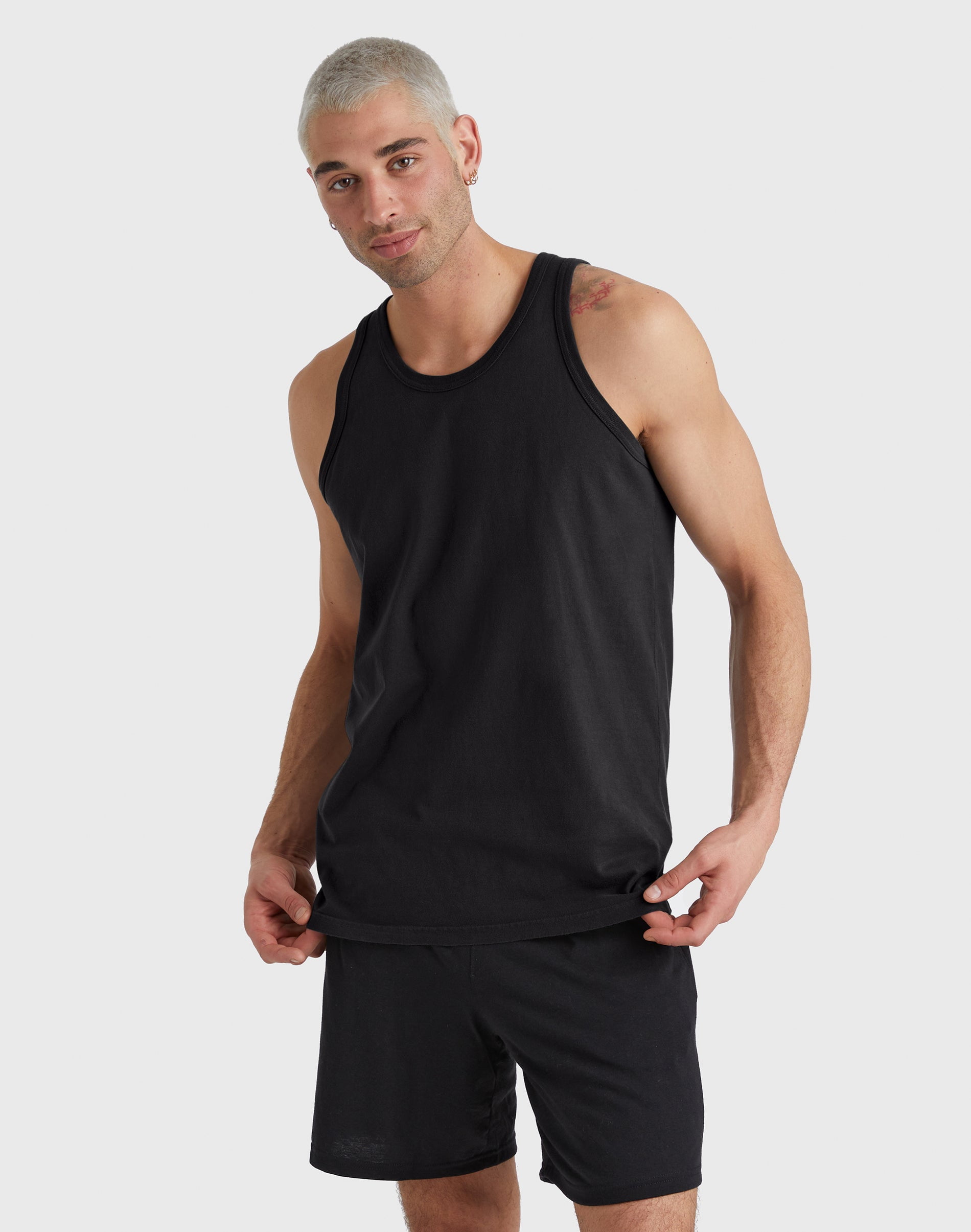 Hanes Unisex Garment Dyed Cotton Tank Black S - Walmart.com