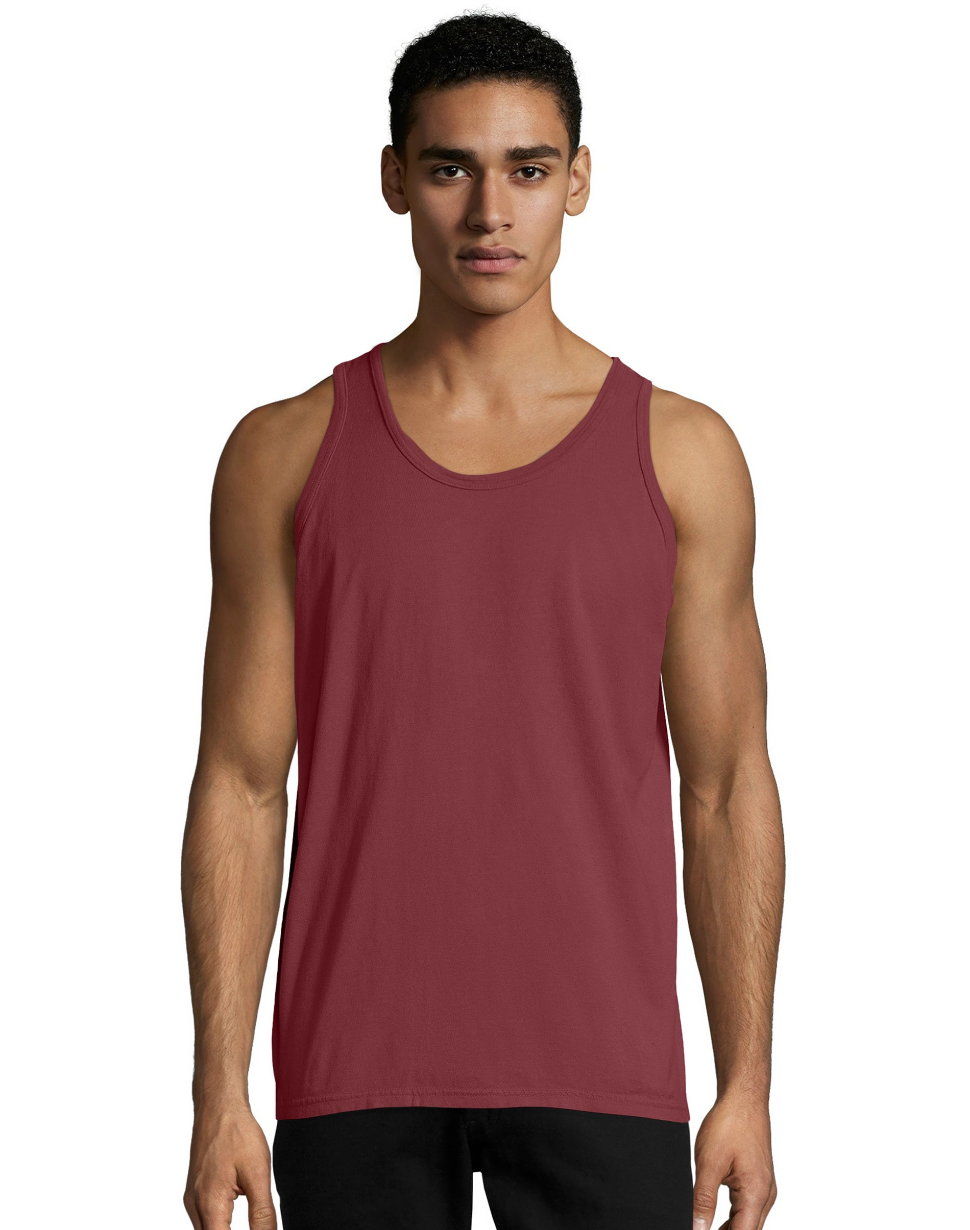 Hanes Tank Unisex Garment Dyed Cotton Sleeveless Tee Classic Perfect