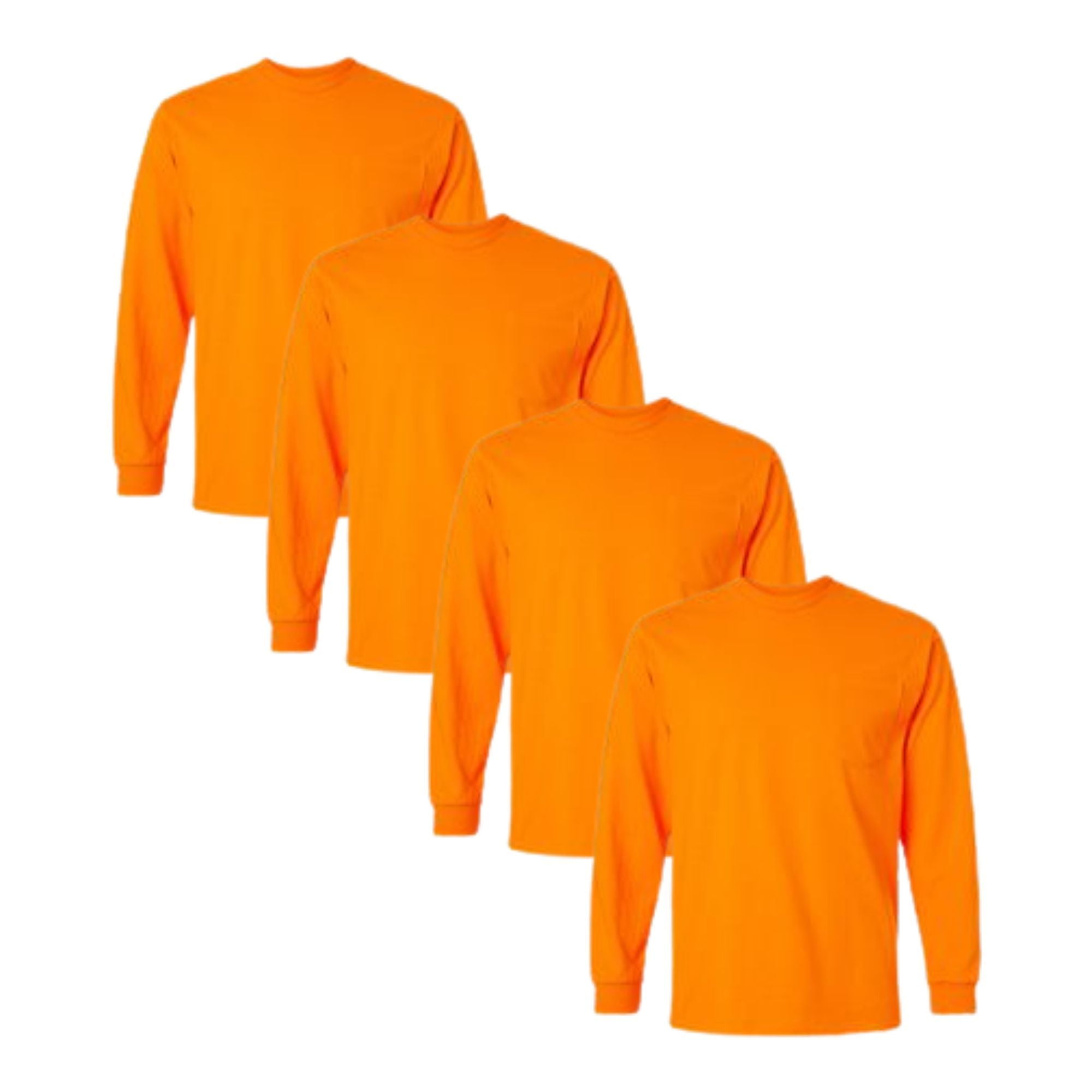 Hanes Unisex High Visibility Long Sleeve Pocket T-Shirt, Hi Vis ...