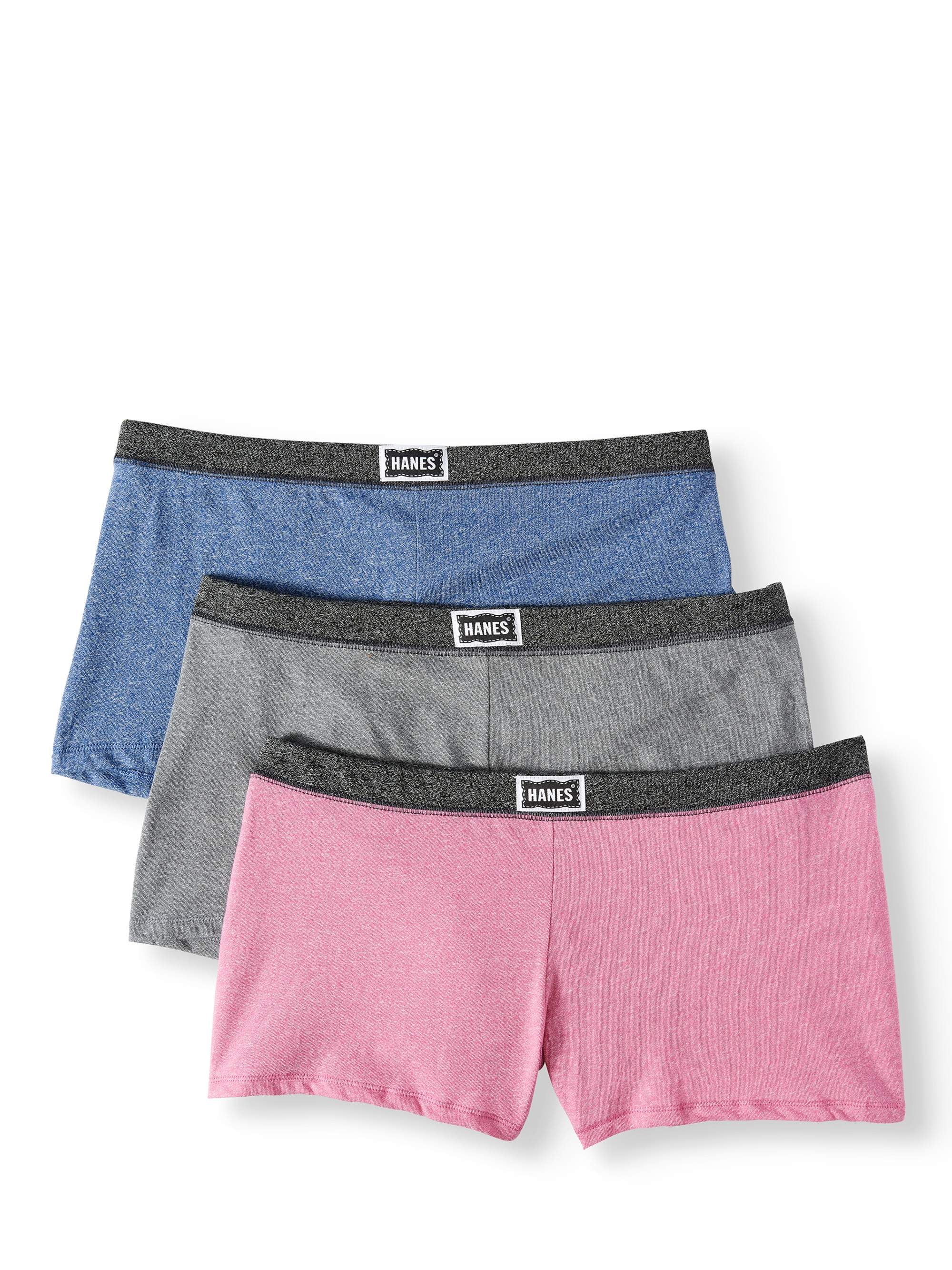 Hanes Women's 1901 heritage comfortsoft boyshorts, 3 pack - Walmart.com