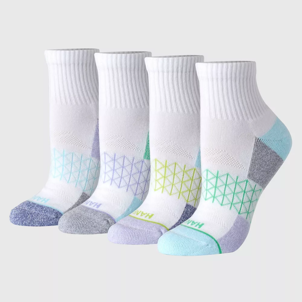 Hanes Women's Absolute Active 4pk Ankle Socks - Assorted Color 5-9 ...
