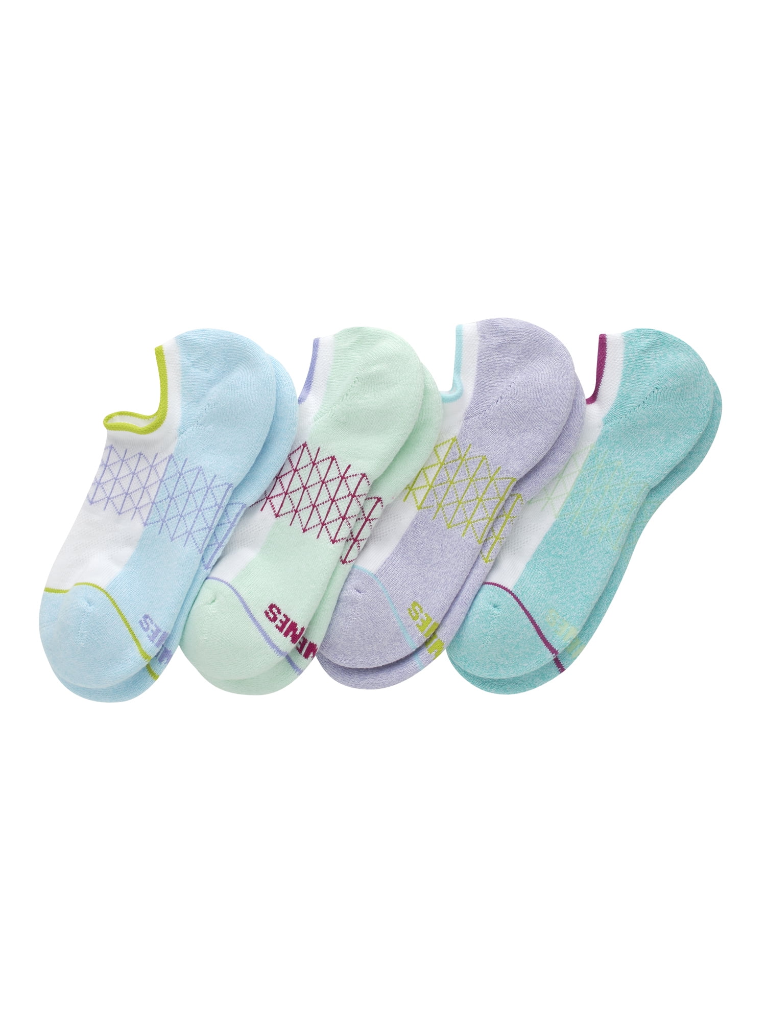 Hanes Women's Super No Show Socks with Gripper, Absolute Comfort, 4 ...