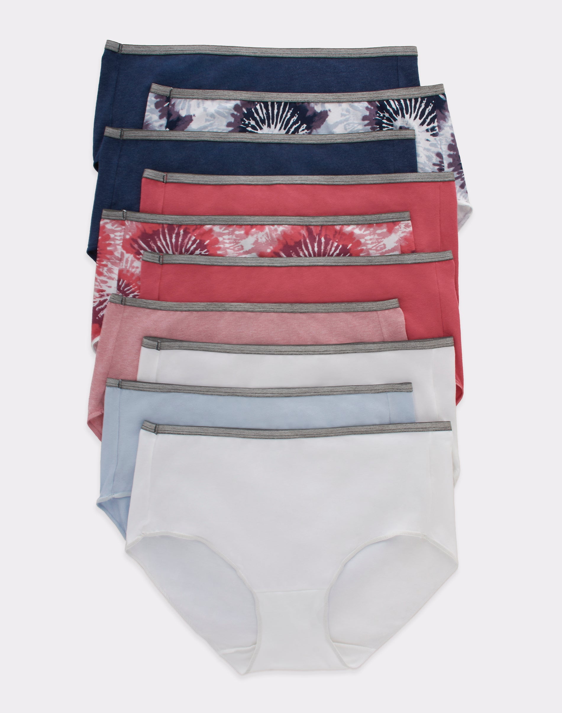 Hanes Womens Breathable Cotton Stretch Brief Underwear 10 Pack