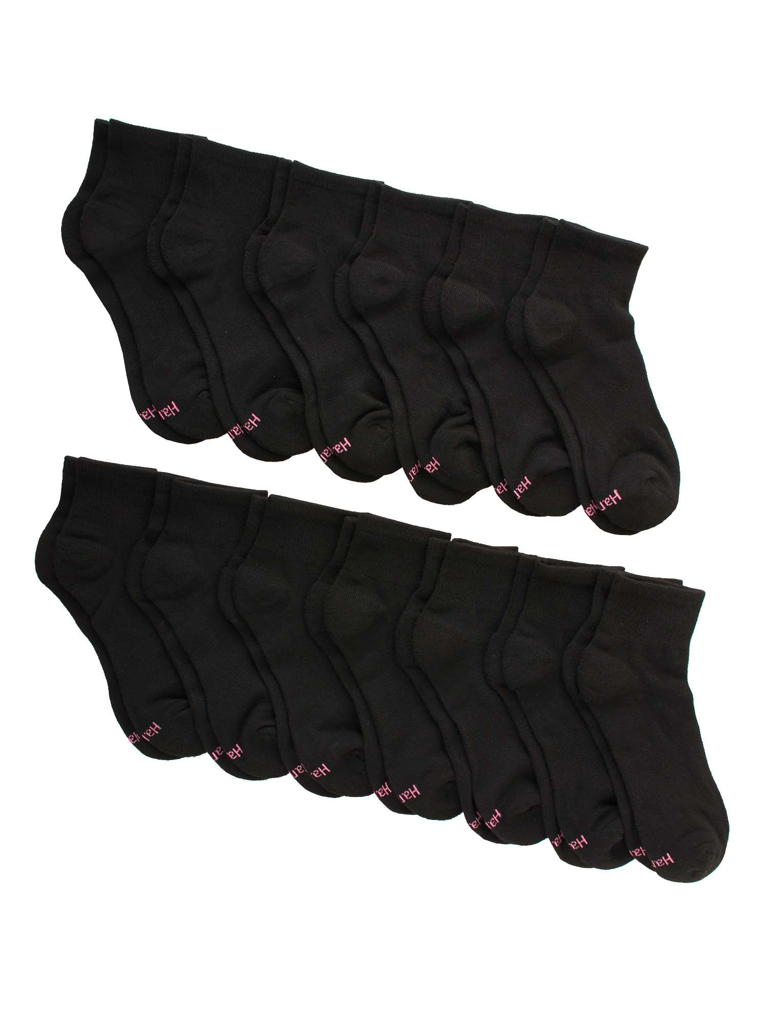 Hanes Women S Black Ankle Socks