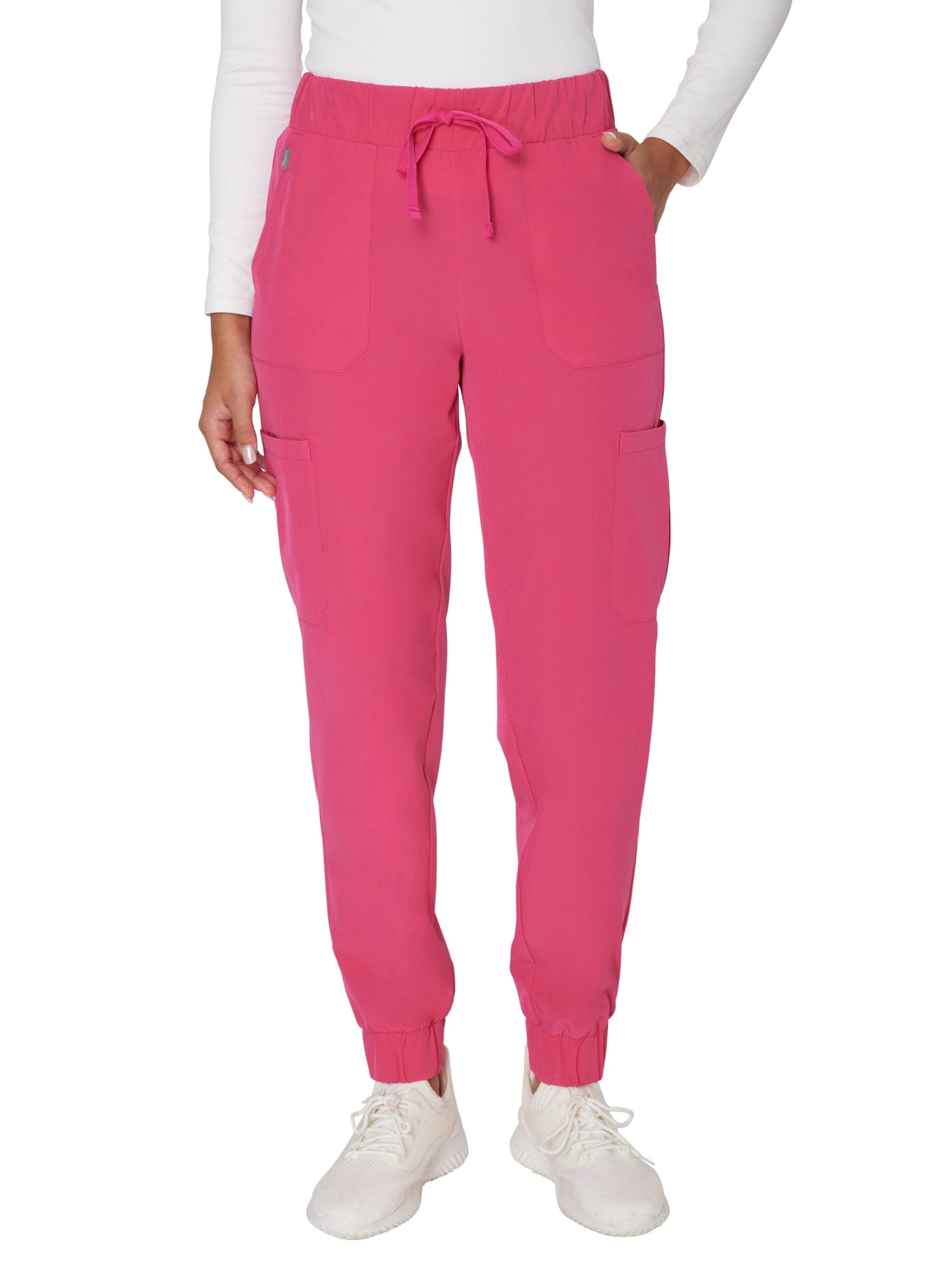 Hanes Womens Scrubs Cargo Joggers, Comfort Fit Healthcare Scrubs for ...