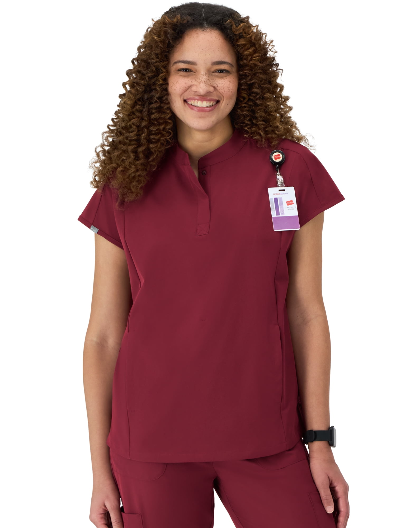 Hanes Women's Comfort Fit Scrub Top HSW108 - Walmart.com