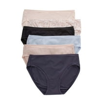 Hanes Women's Comfort Flex Fit Seamless Bikini Underwear, 6-Pack ...