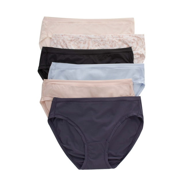 Hanes Womens Underwear 6-Pack, Super Stretch Panties, Comfort Flex Fit ...