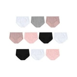 Hanes Women's Cool Comfort Mesh Brief Underwear, 10-Pack Assorted 8 ...