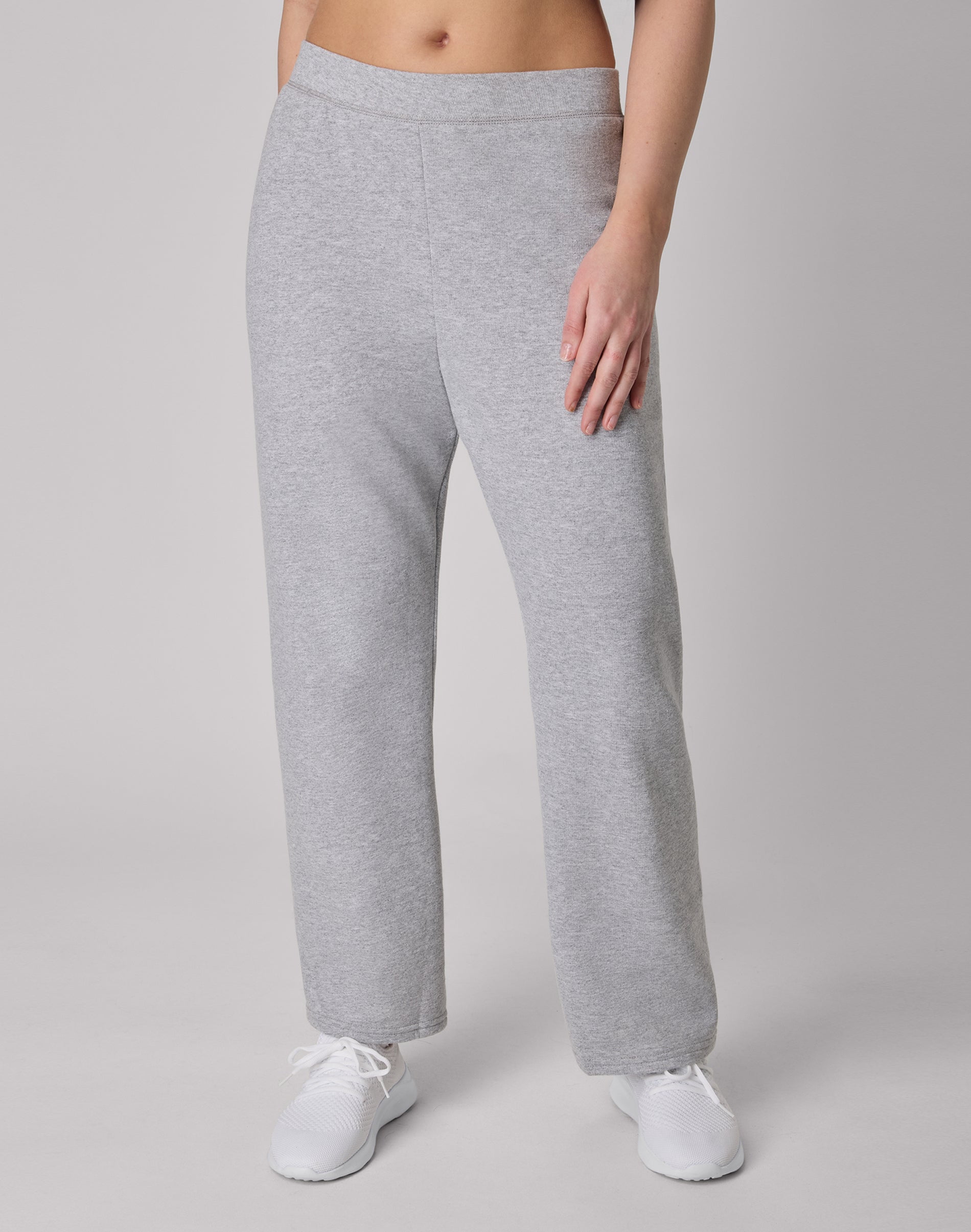 "Hanes Women's EcoSmart Fleece Sweatpants, Open Bottom Legs, 30.5 ...