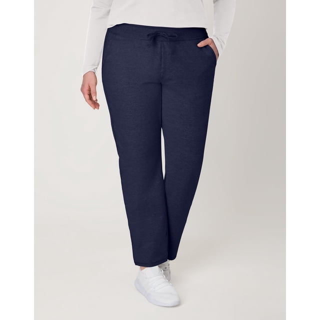 Hanes Women's French Terry Lounge Pants, Adjustable Drawstring, Front ...