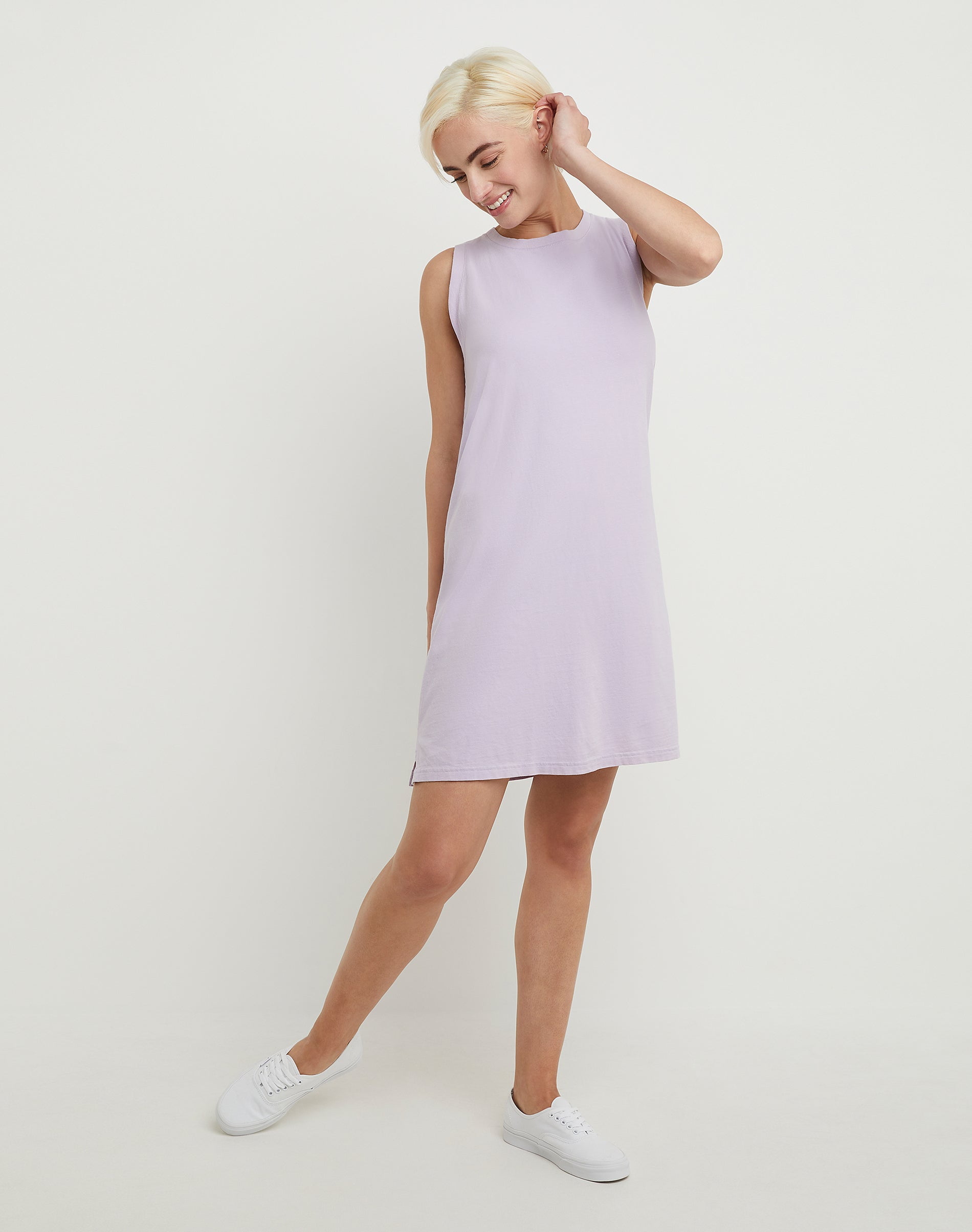 Hanes Women's Garment Dyed Tank Dress Future Lavender XL - Walmart.com