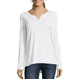 Hanes Women's Lightweight Split Neck Tunic - Walmart.com