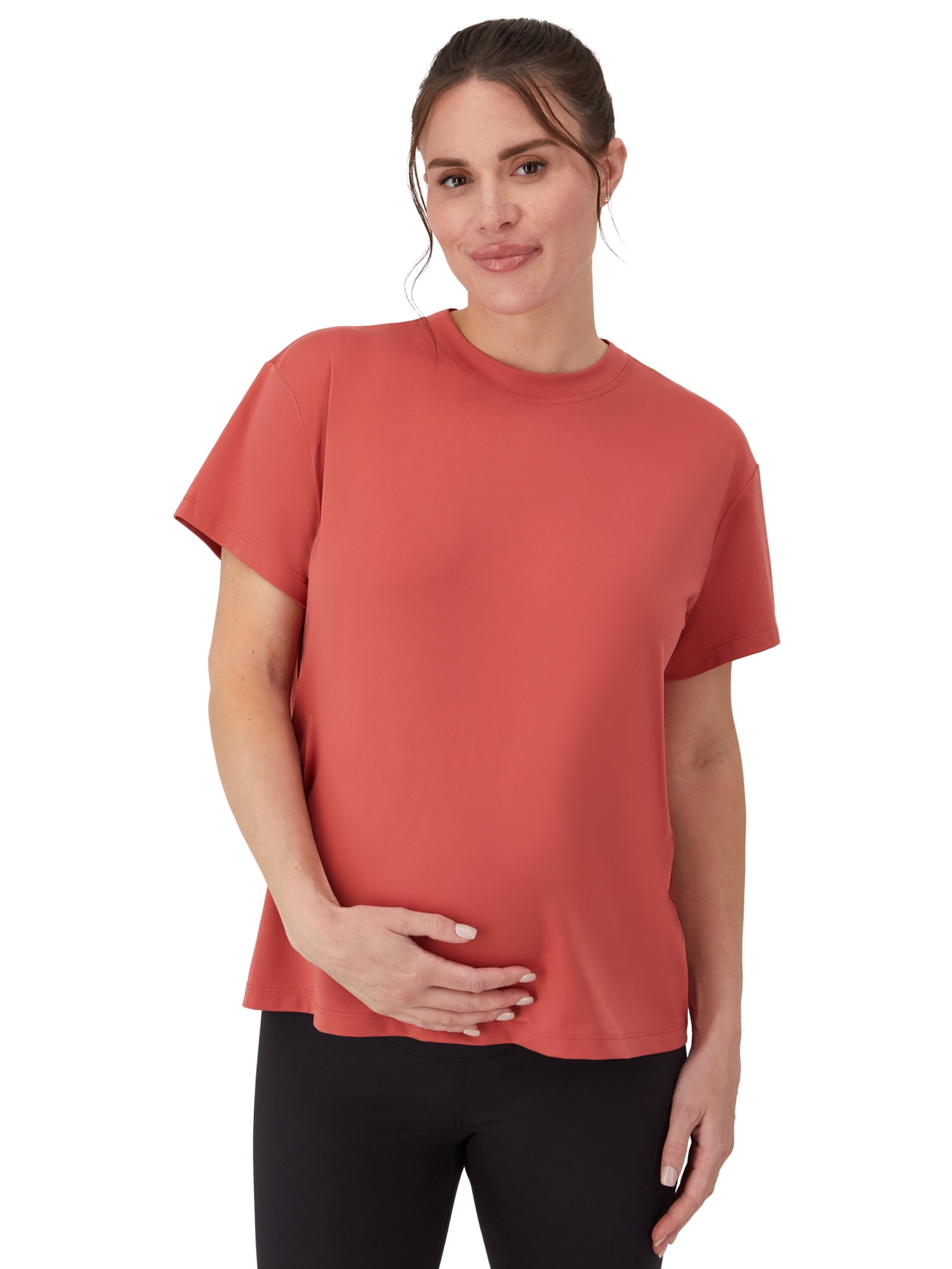 Hanes Women's Maternity Short Sleeve T-Shirt, Style MT115, Sizes up to ...