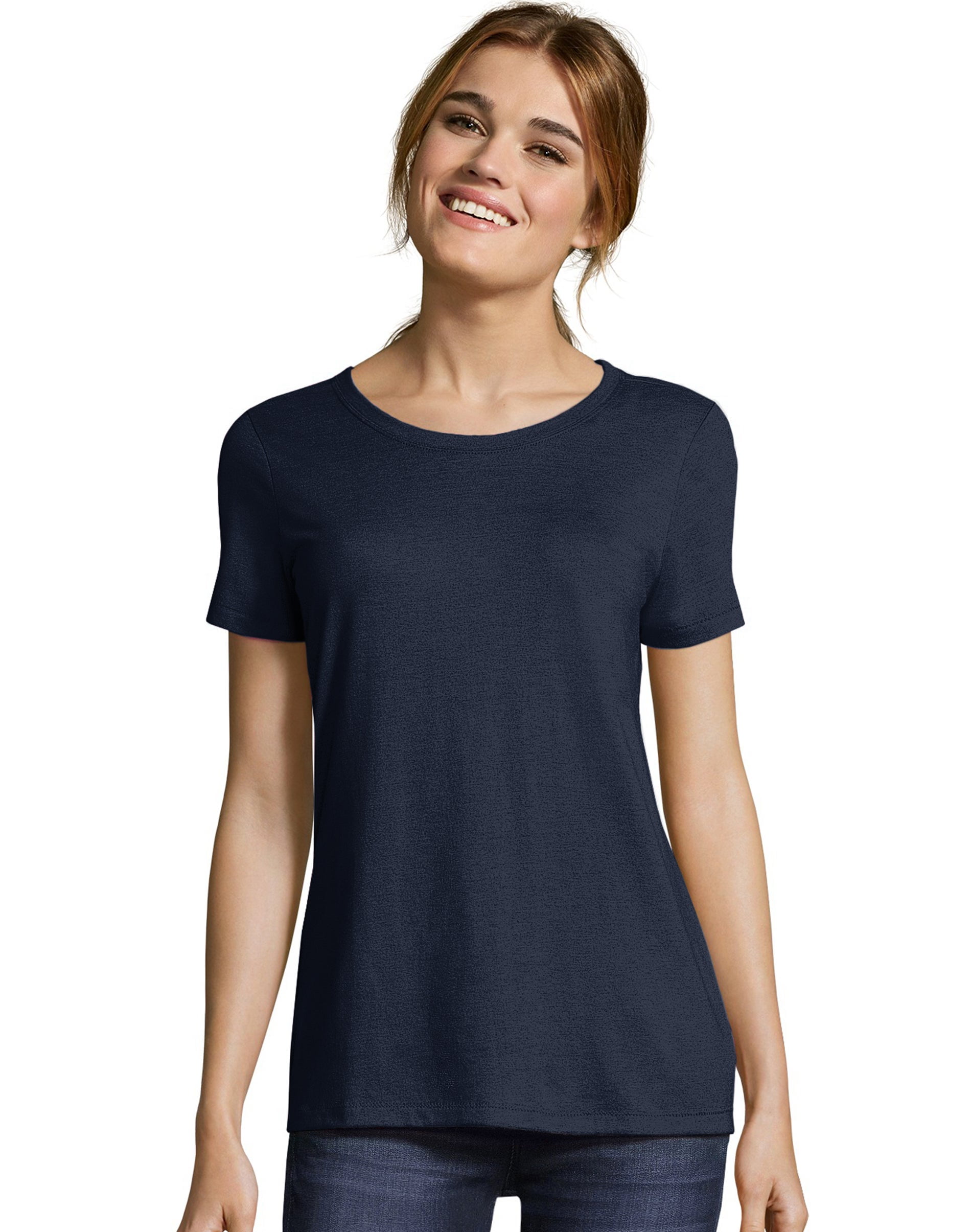 Hanes Women's Modal Triblend Short Sleeve Scoopneck Tee - Walmart.com