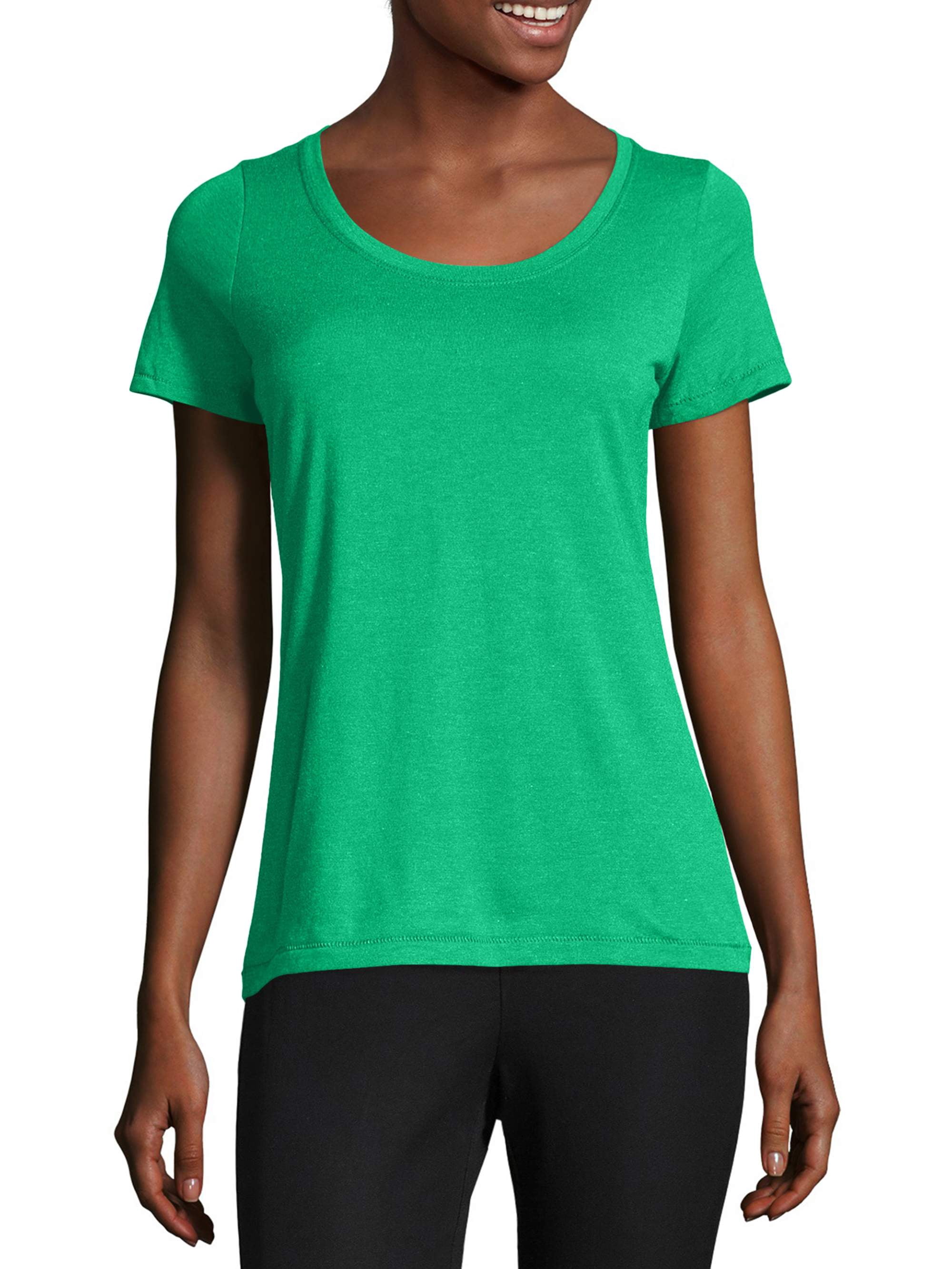 Hanes Women's Modal Triblend Short Sleeve Scoopneck Tee - Walmart.com