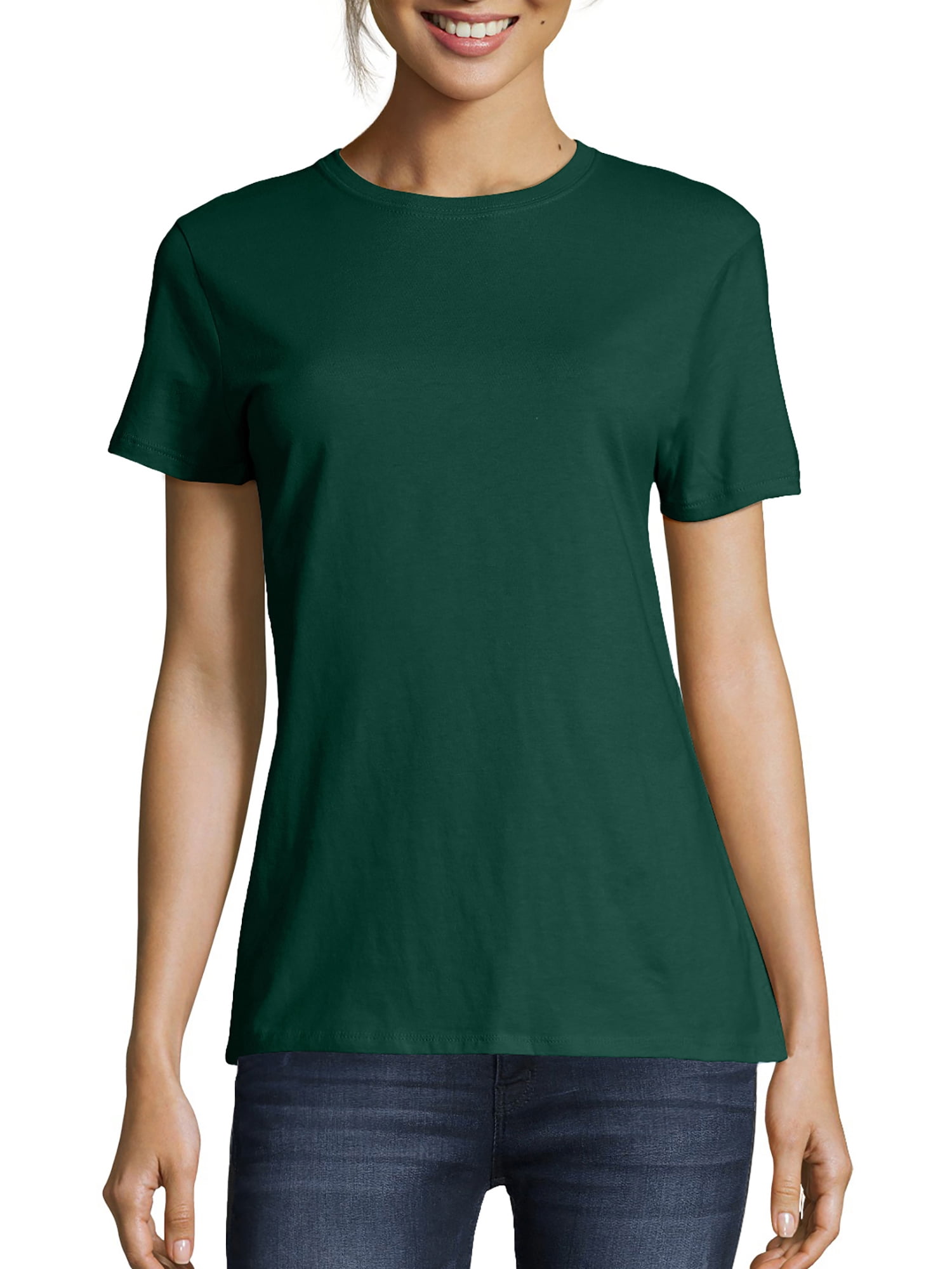 Hanes Women's Nano-T Short Perfect Sleeve T-Shirt - Walmart.com