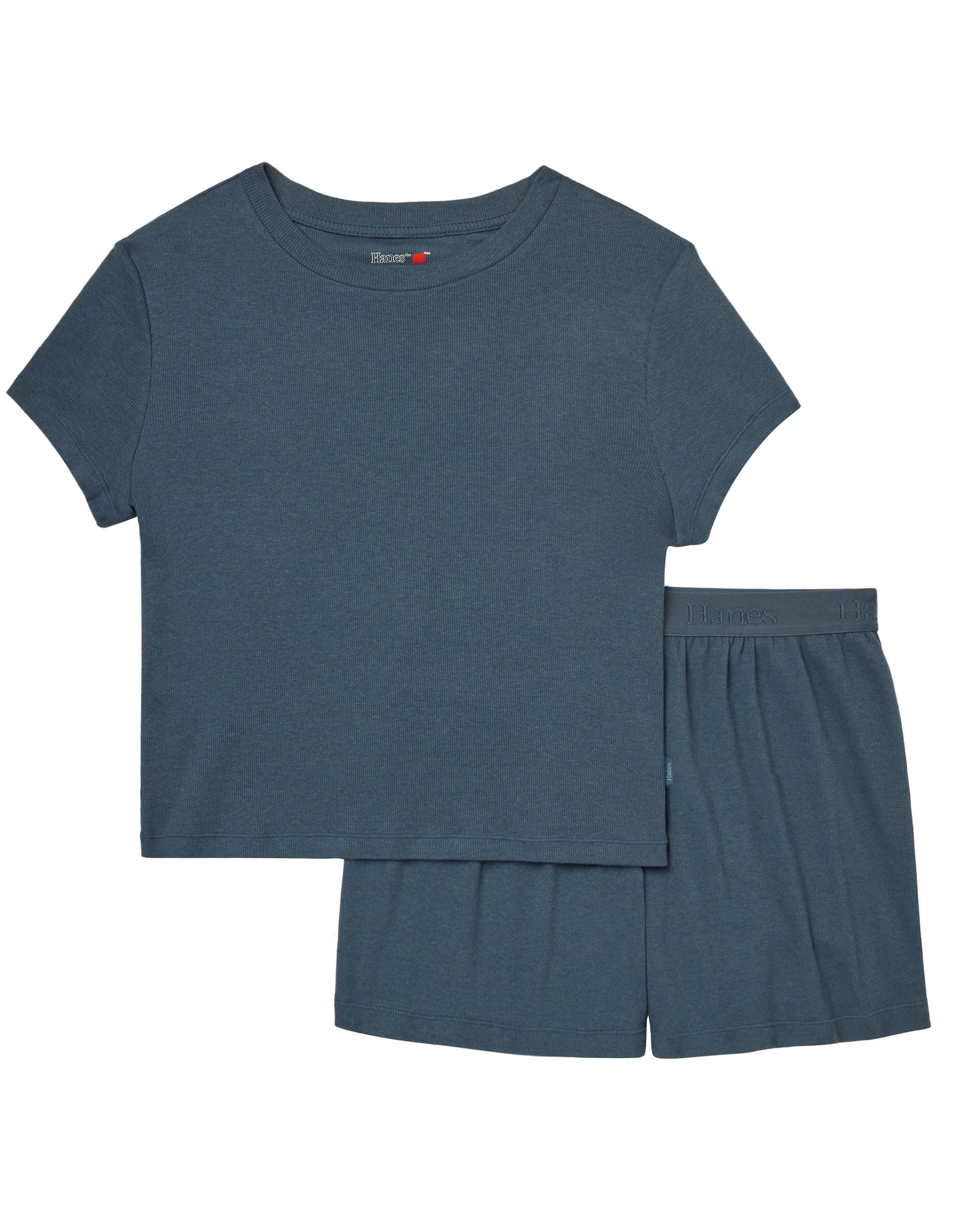 Hanes Originals SuperSoft Comfywear Women’s Ribbed Babydoll Tee ...