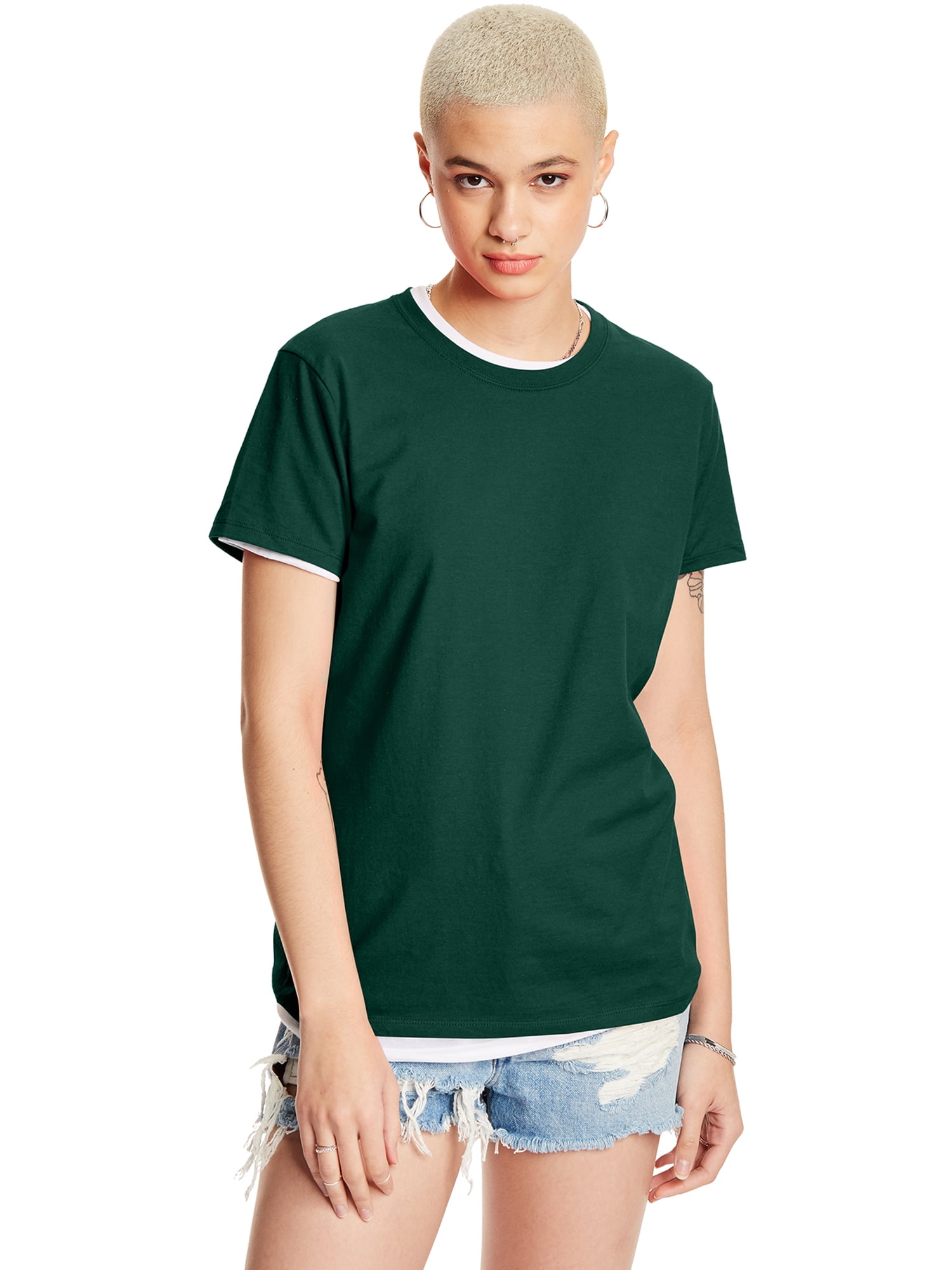 Hanes Women’s Perfect-T Short Sleeve Crew T-Shirt - Walmart.com