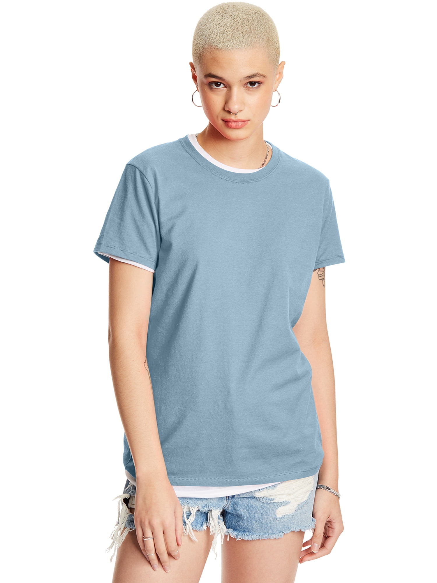 Hanes Women’s Perfect-T Short Sleeve Crew T-Shirt - Walmart.com
