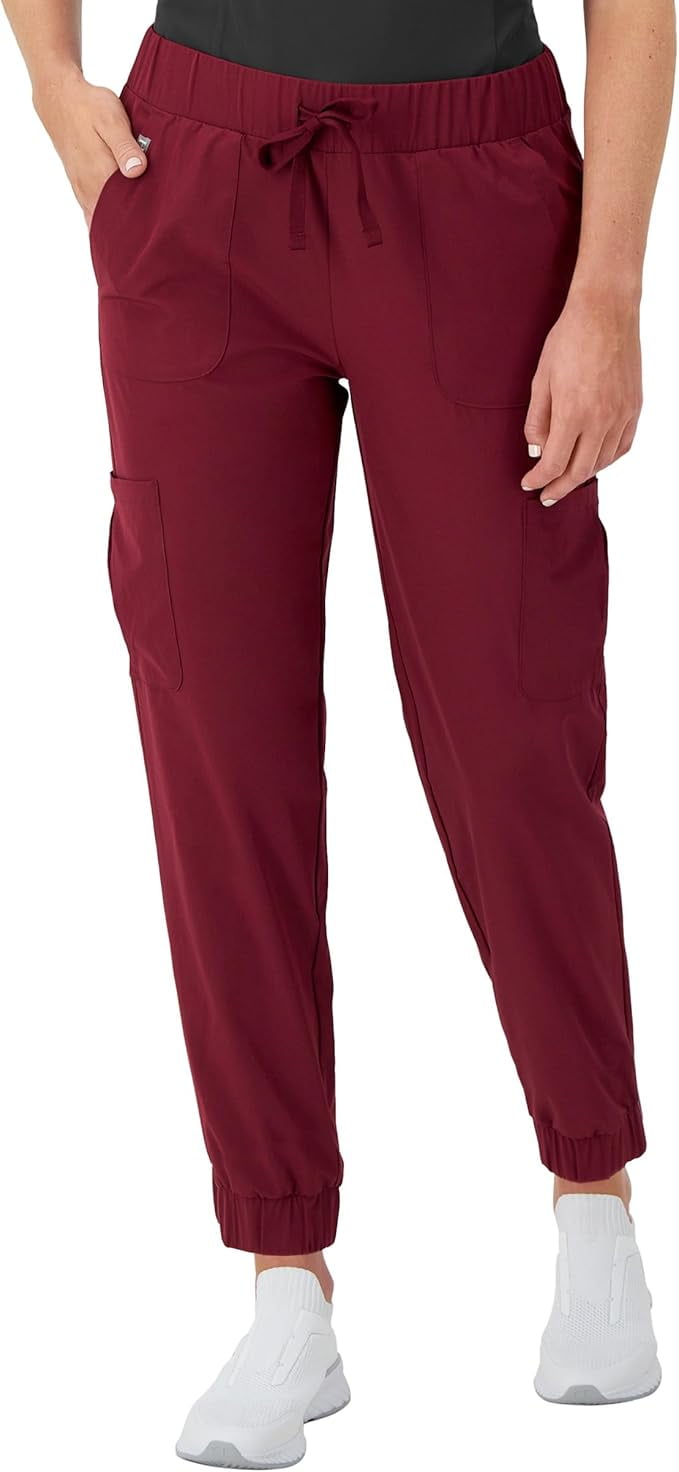 Hanes Women's Scrubs Cargo Joggers, Healthcare Scrub Joggers for Women ...
