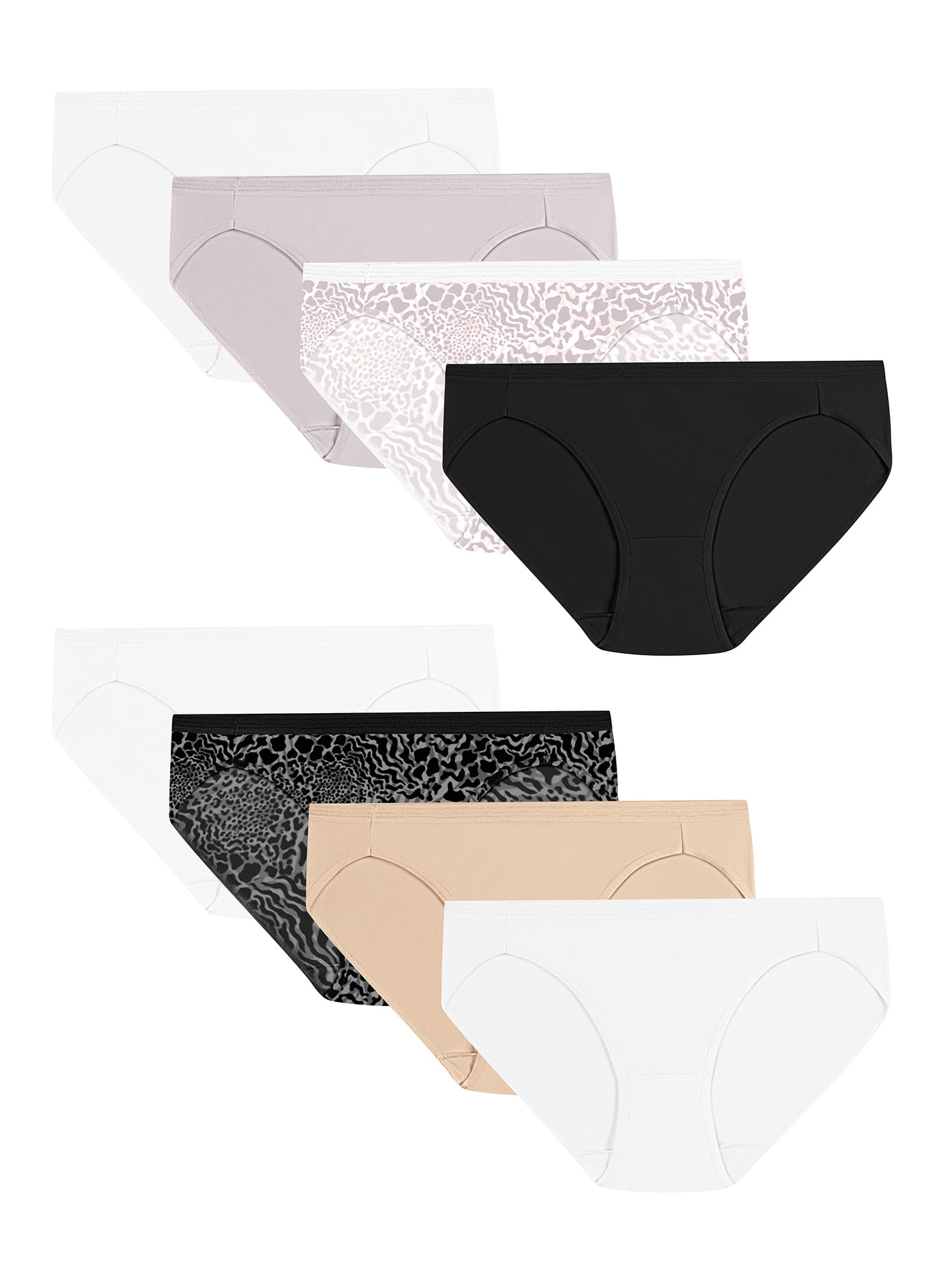 Hanes Women's Super Value Bonus Signature Breathe Microfiber Bikini ...