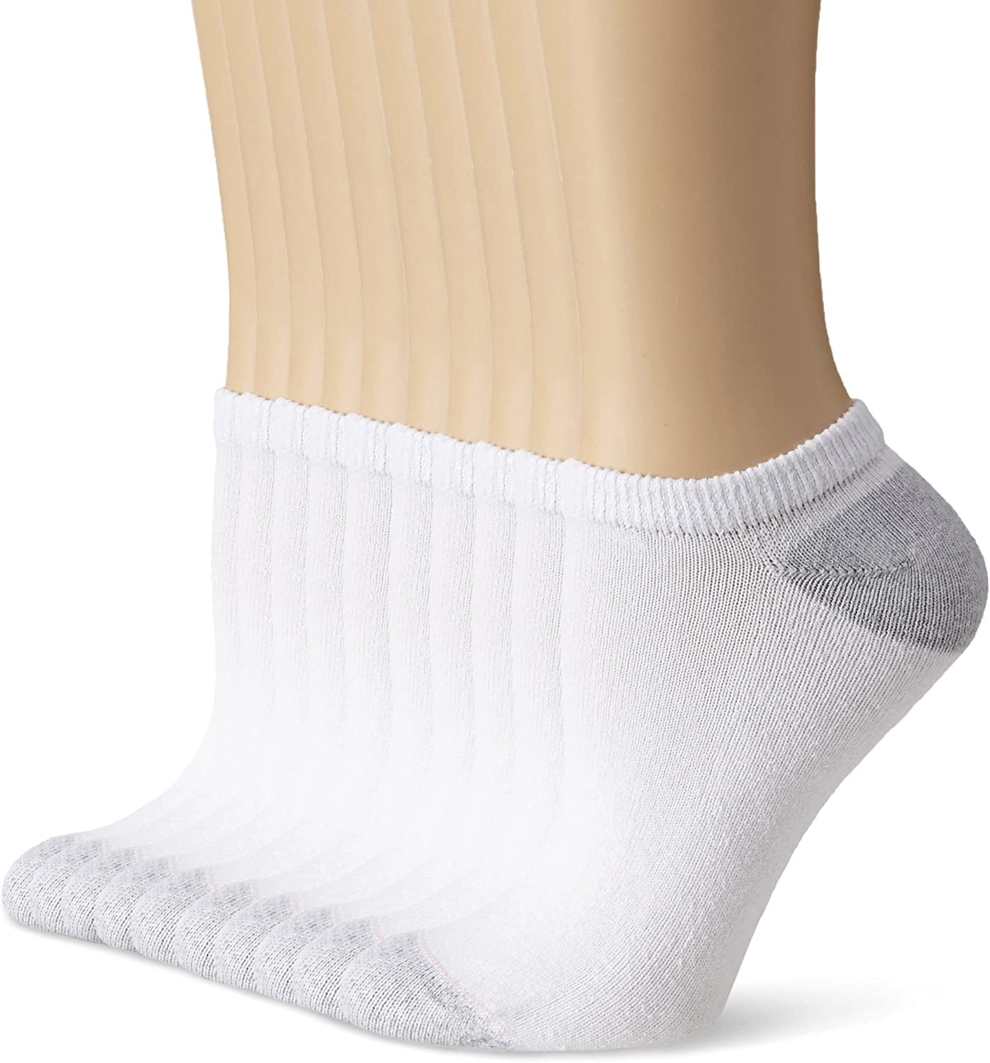Hanes Women's Value Socks, No Show Soft Moisture-Wicking Socks ...